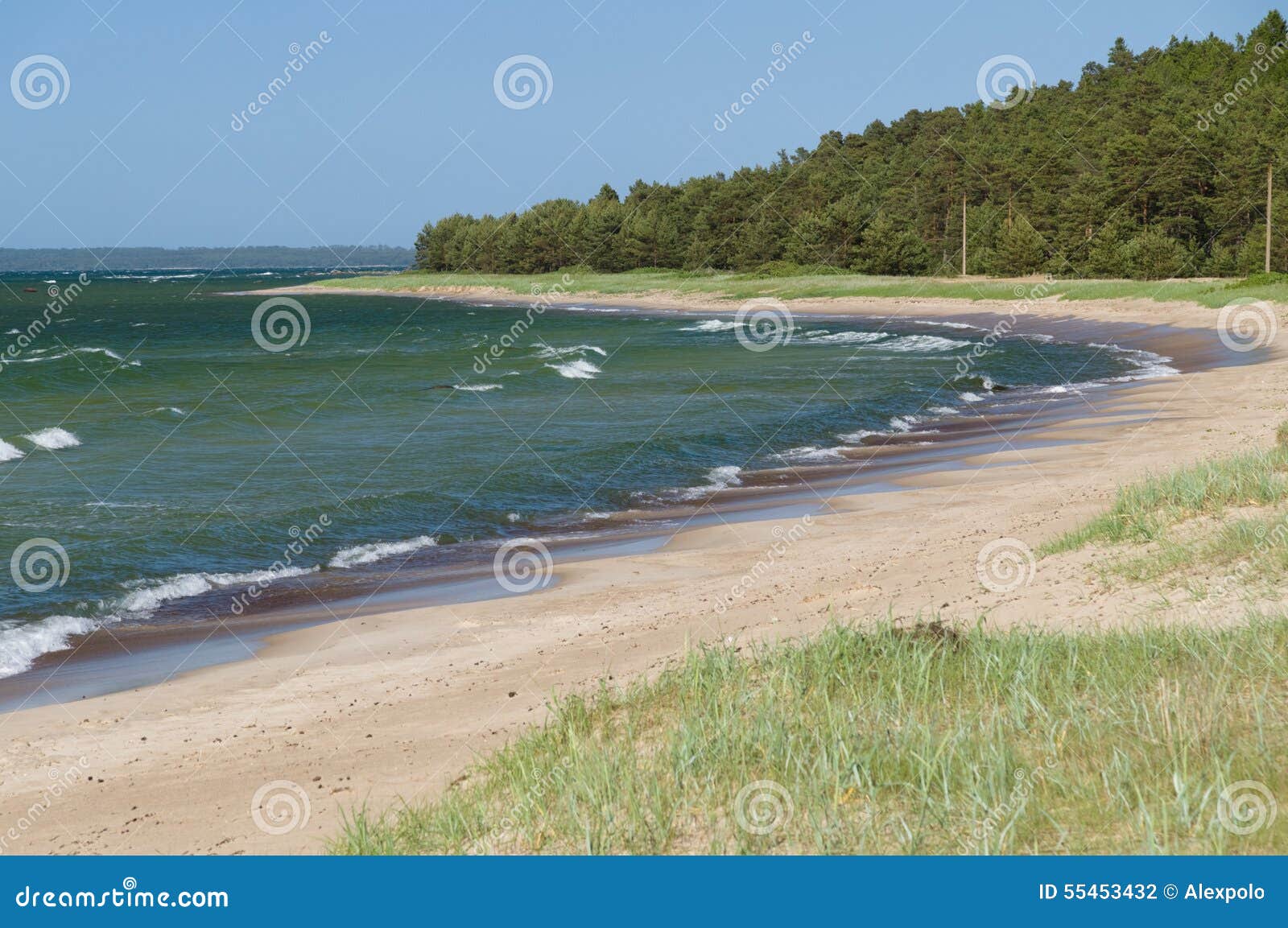 Scenic Landscape of Baltic Sea Beach Stock Photo - Image of landscape ...