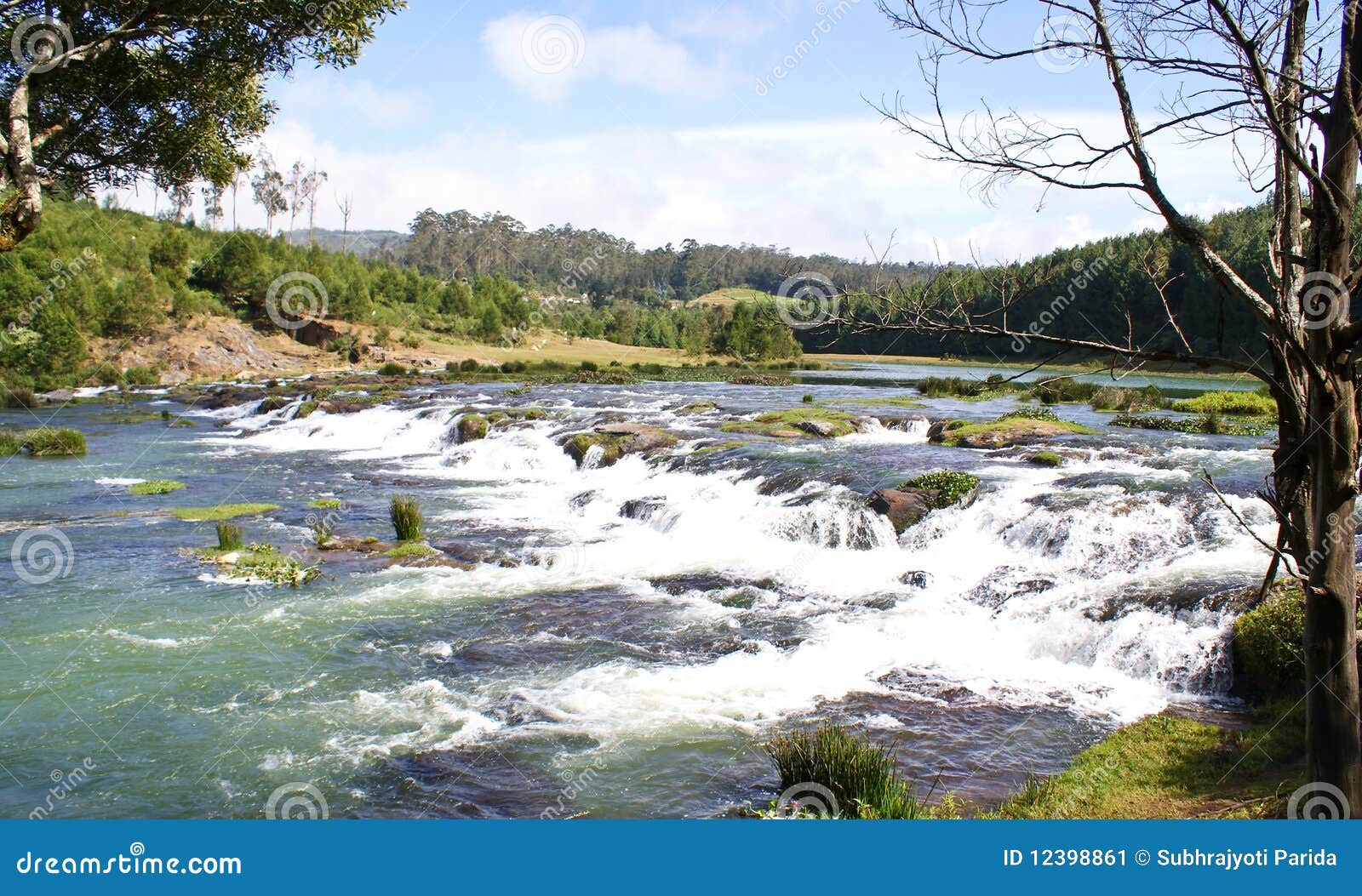 Scenic Landscape with Beautiful Water Stream Stock Image - Image of ...