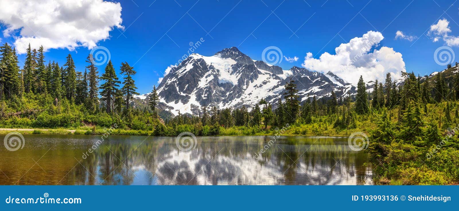 Scenic Landscape in Mount Baker National Forest Stock Photo - Image of ...