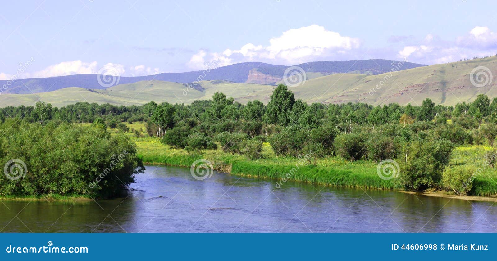 Scenic Landscape in Siberia Russia. Stock Photo - Image of blue, calm ...