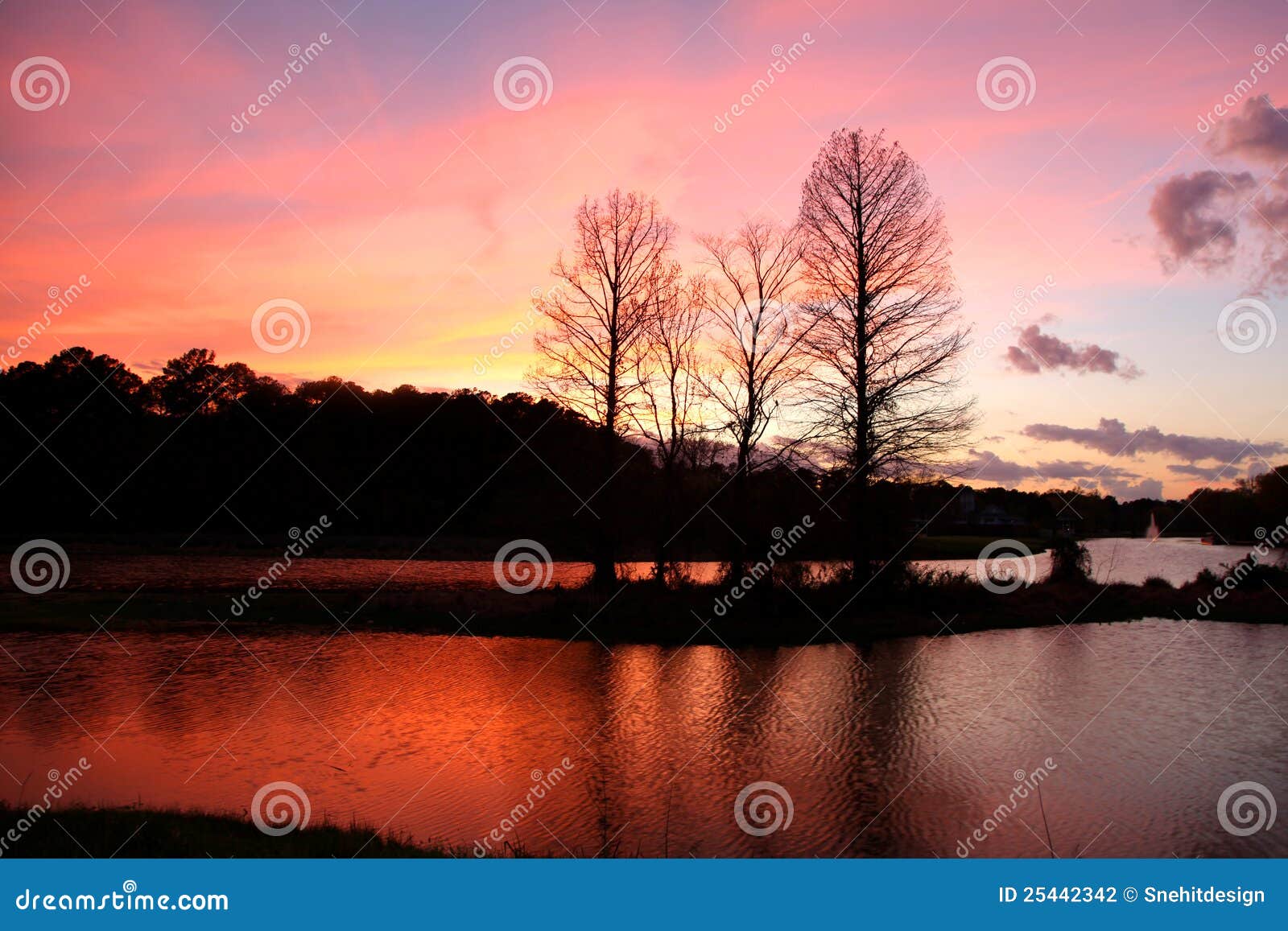 Scenic Landscape in Sun Set Time Stock Photo - Image of environment ...