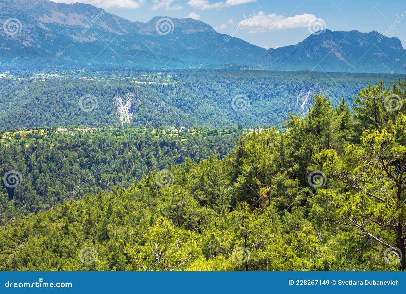 Scenic Landscapes in the Mountains in Turkey Stock Image - Image of ...