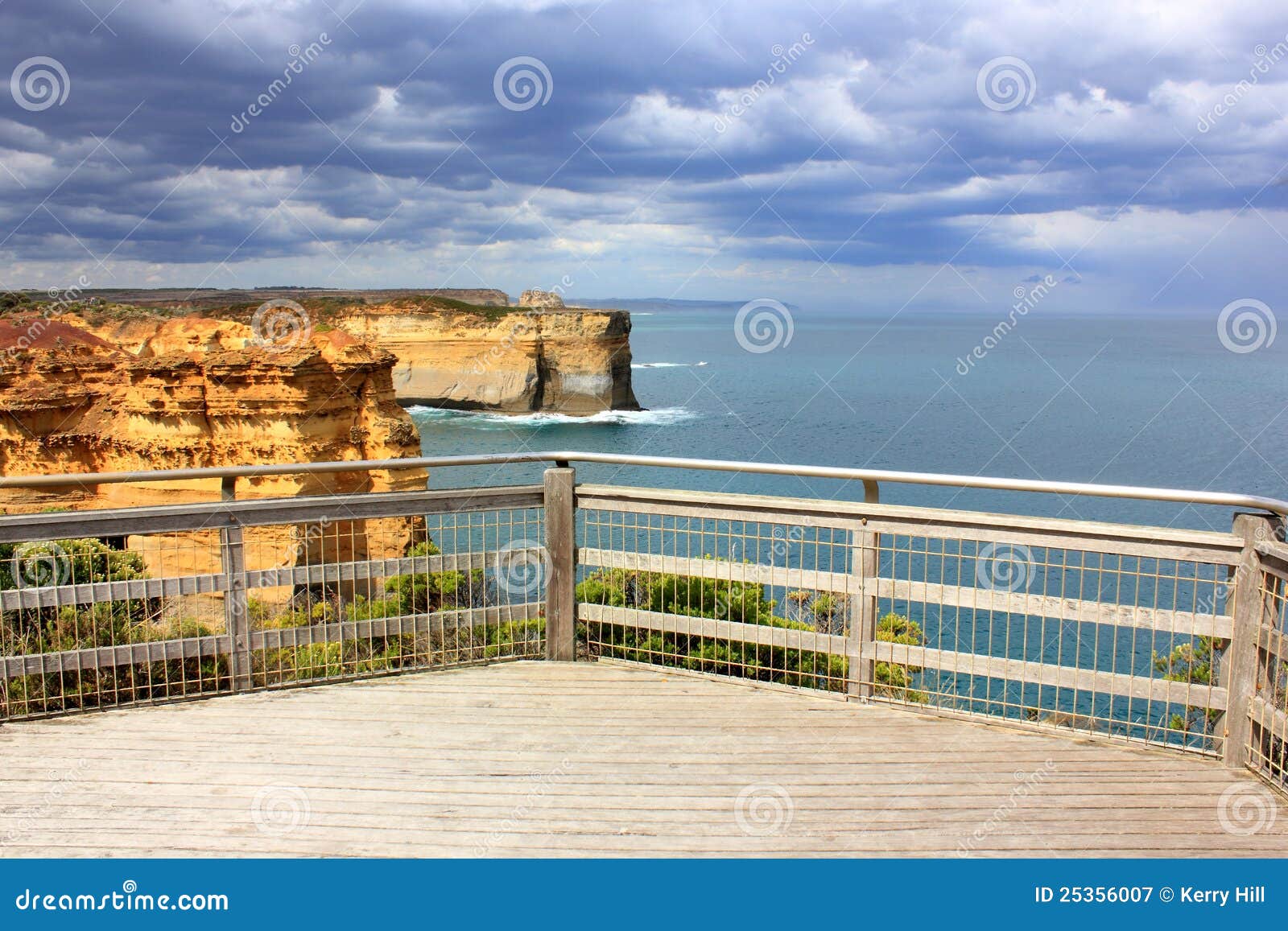 Scenic Lookout Great Ocean Road Stock Image - Image of national ...