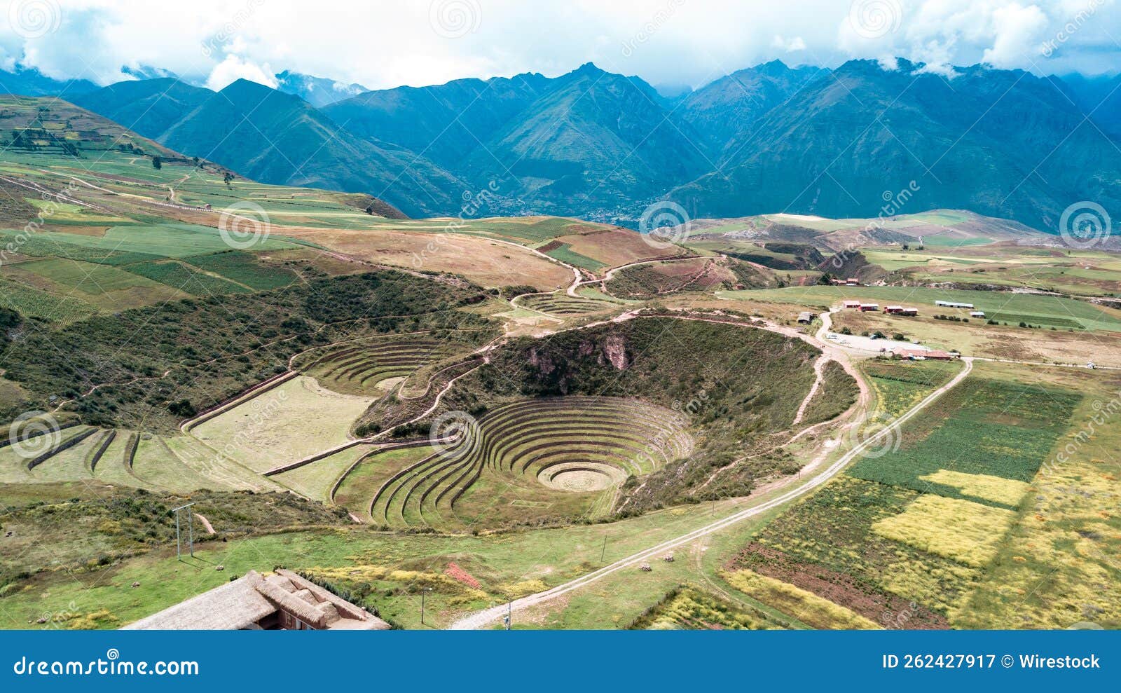 Moray - Ruins Of Incan Agricultural Terraces Near Maras, Peru Royalty ...
