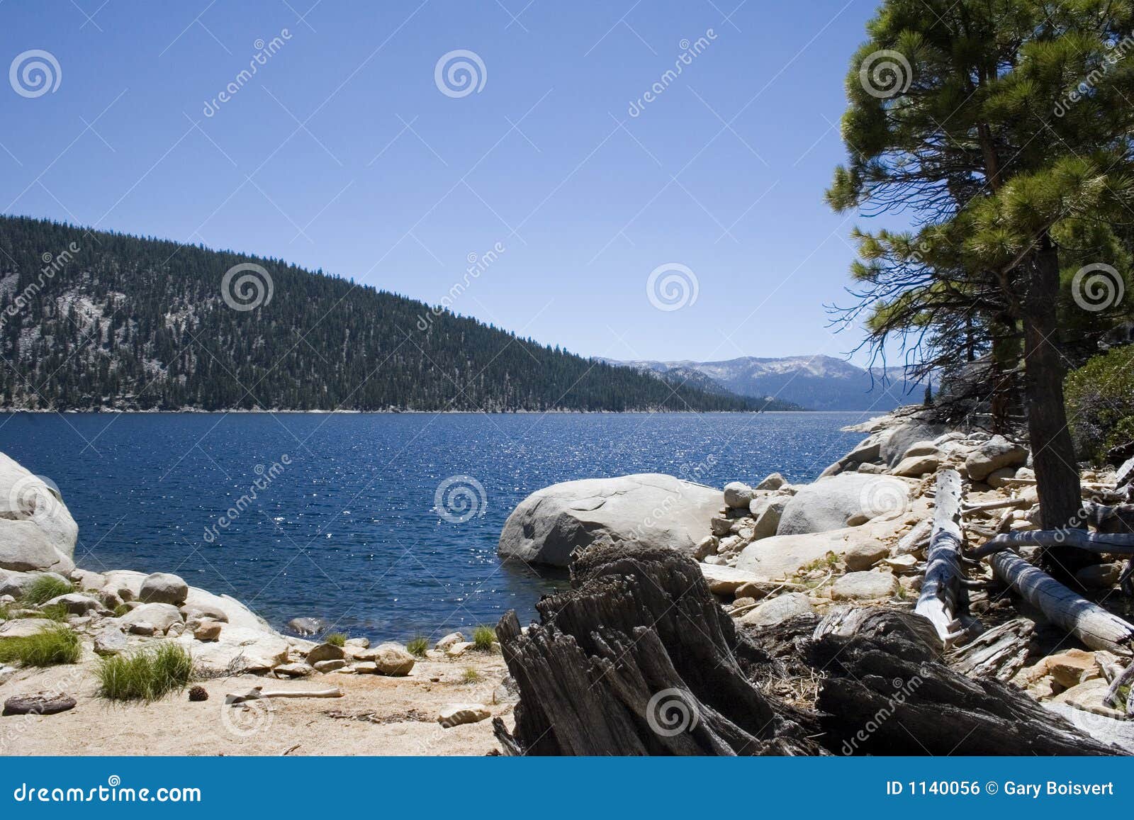 Scenic Mountain Lake,Edison Lake Stock Photo - Image of freedom ...