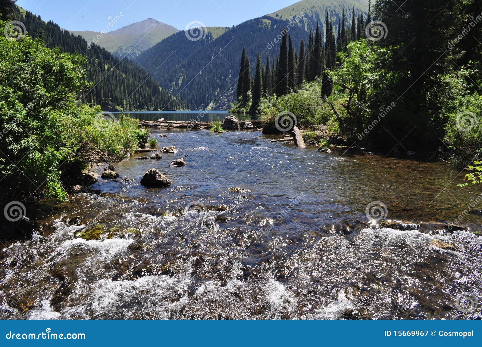 Scenic mountain river stock image. Image of valley, scenic - 15669967