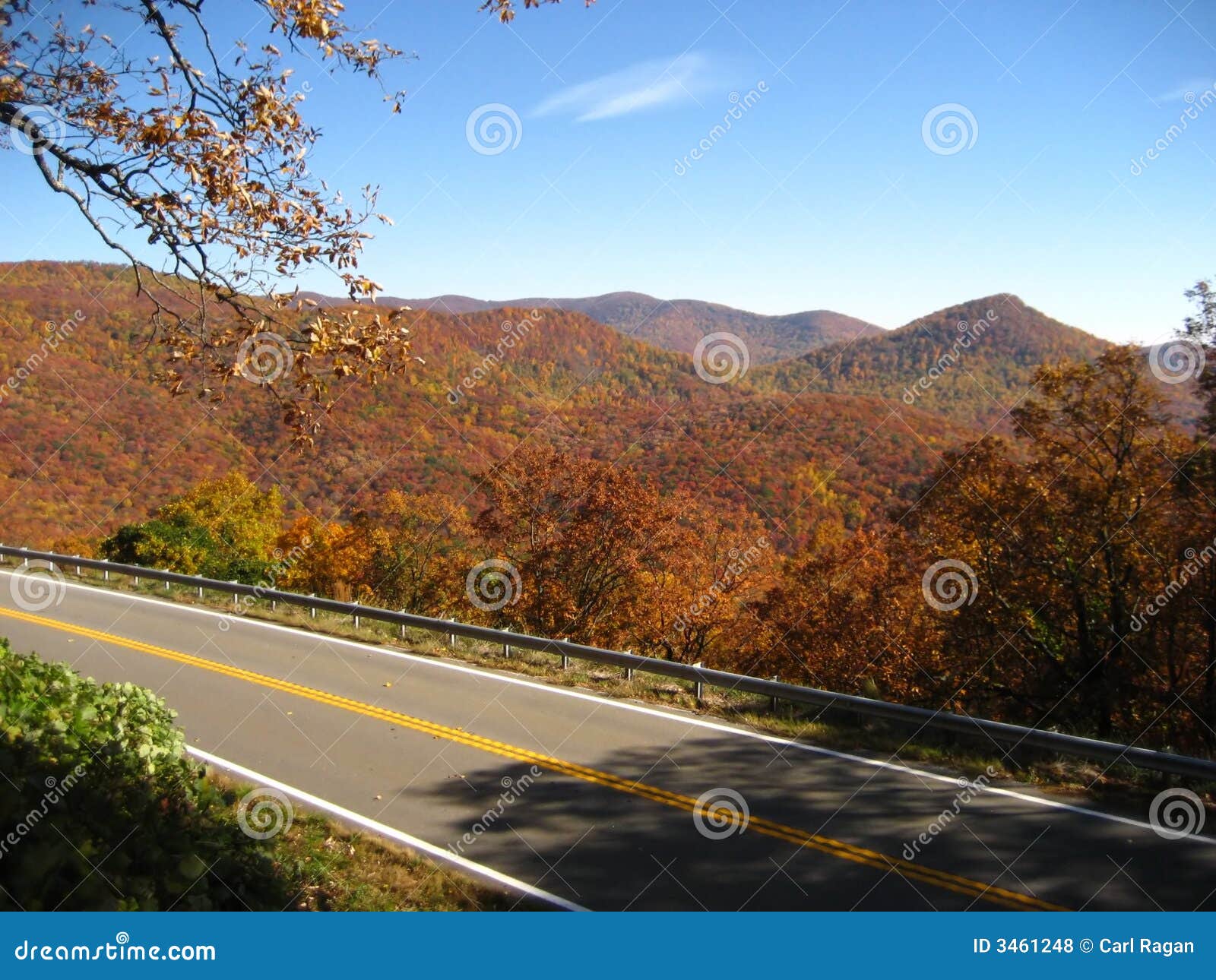 Scenic Mountain Road Overlook Stock Photo - Image of mountain, autumn ...