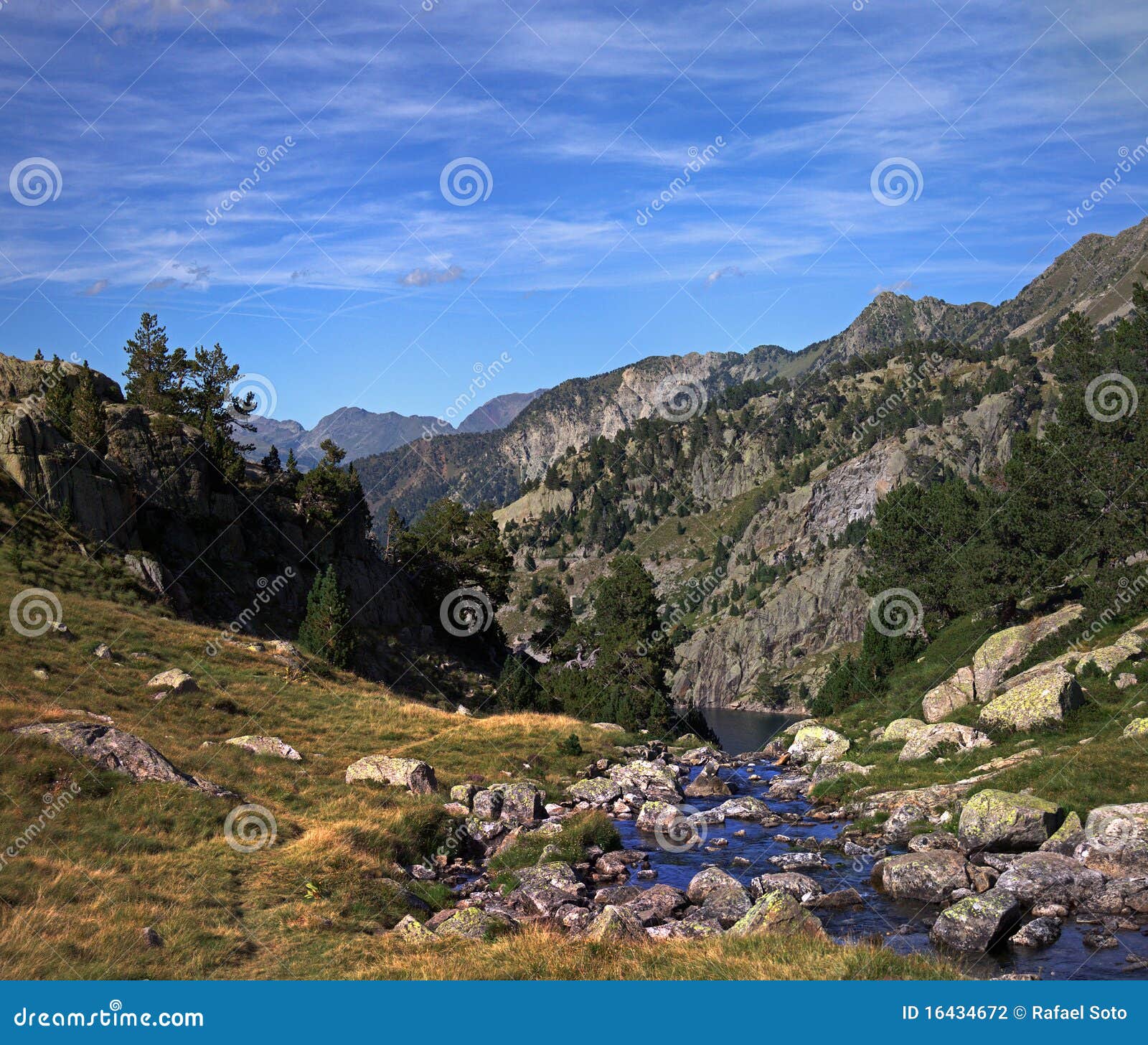 Scenic mountain stream stock photo. Image of mountain - 16434672