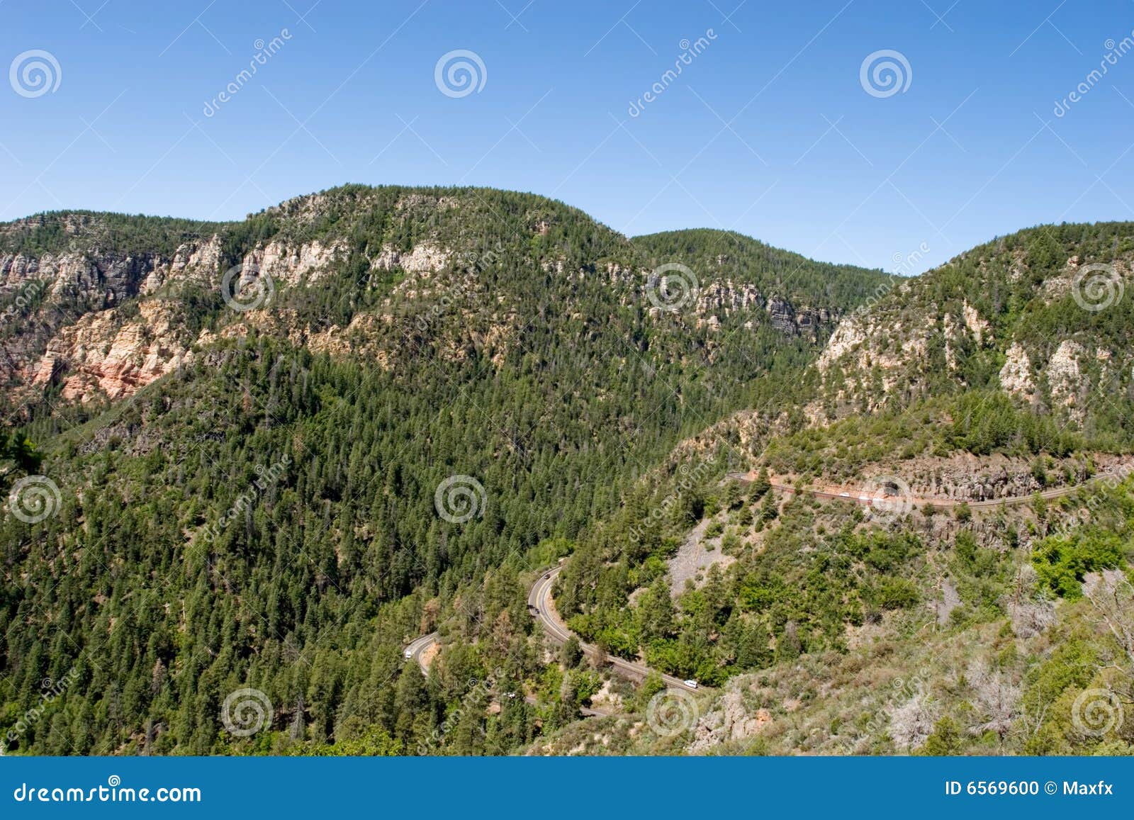 Scenic Mountain View and Trees Stock Photo - Image of scenic, scenery ...