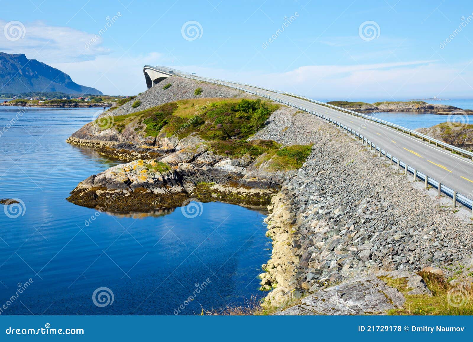 Scenic ocean road stock photo. Image of path, atlantic - 21729178