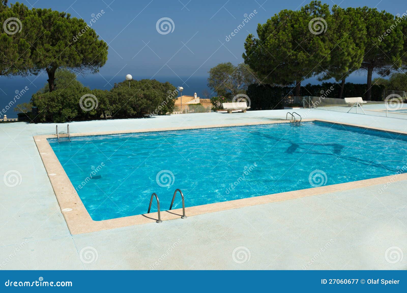 Scenic ocean view pool stock image. Image of swim, garden - 27060677