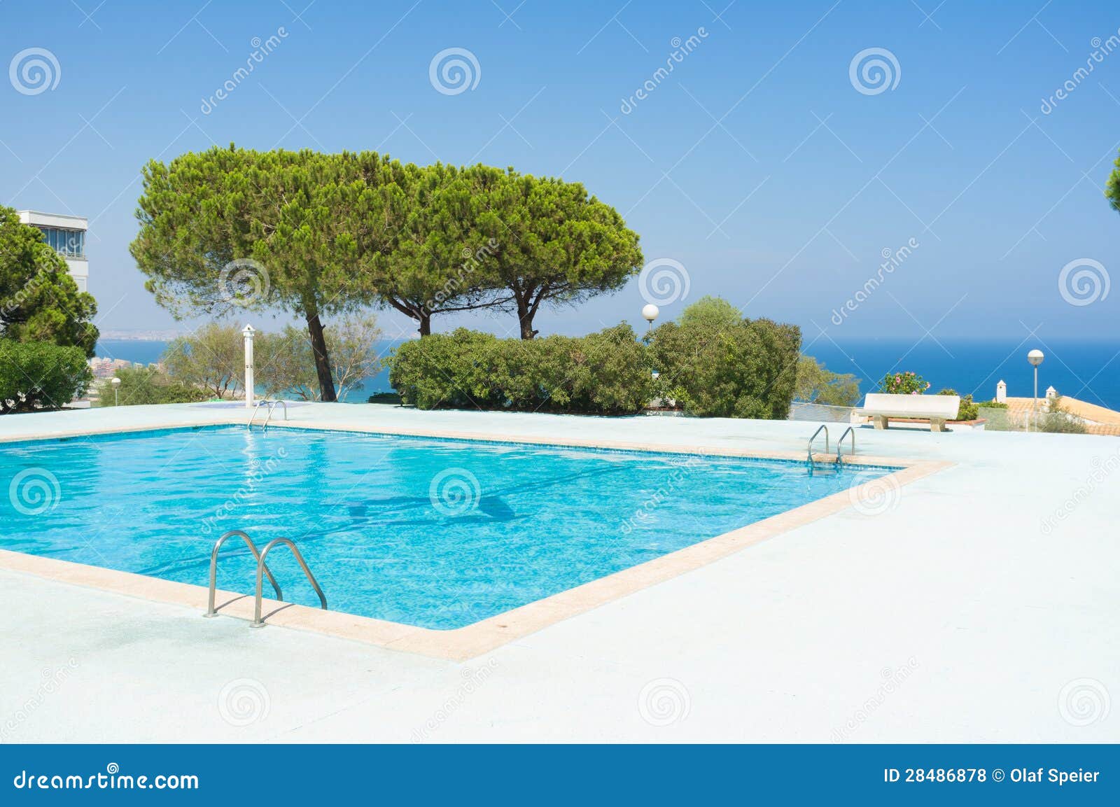 Scenic ocean view pool stock photo. Image of blue, summer - 28486878