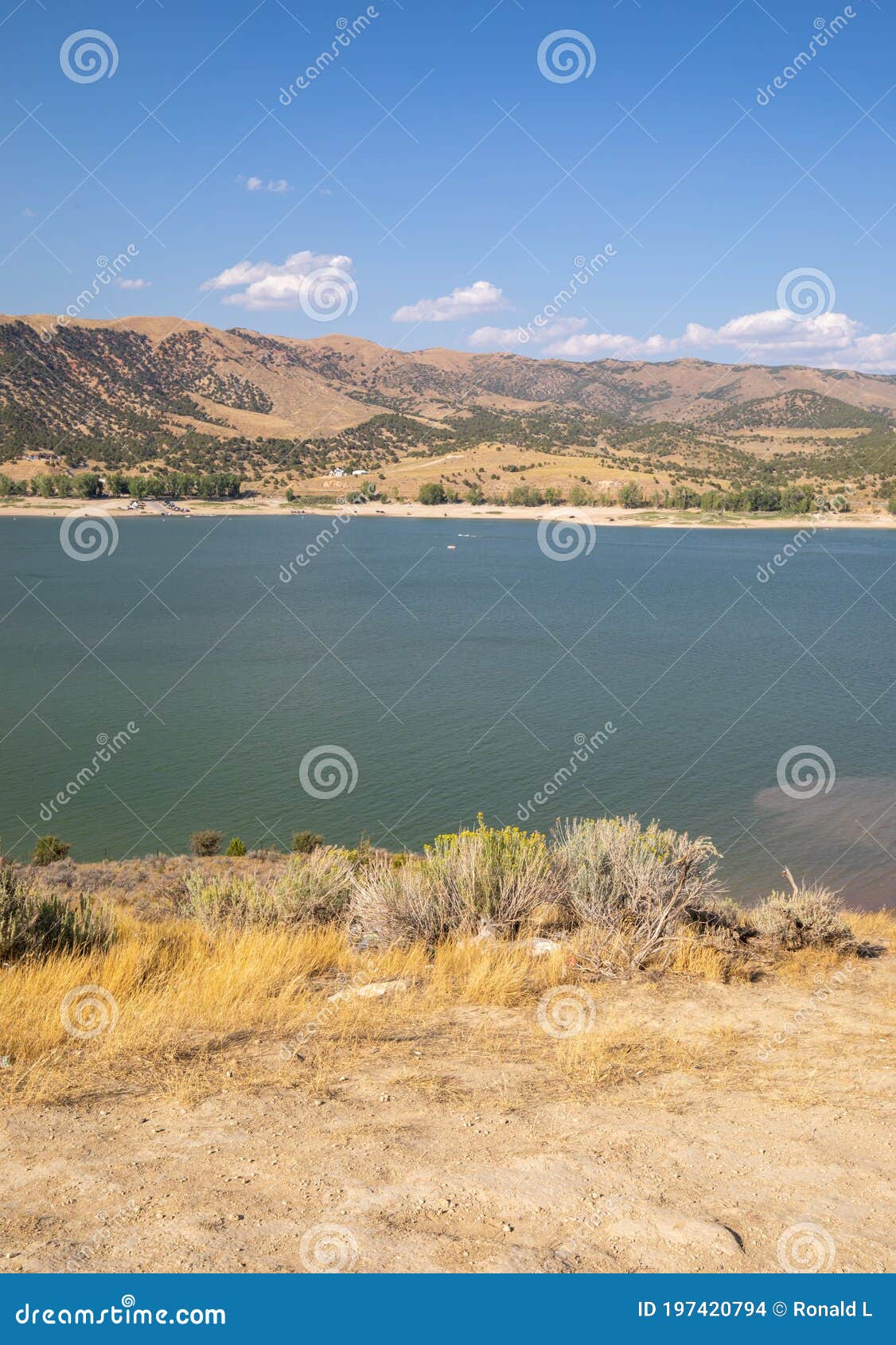 Scenic Overlook of Echo Reservoir in Utah Stock Photo - Image of colors ...