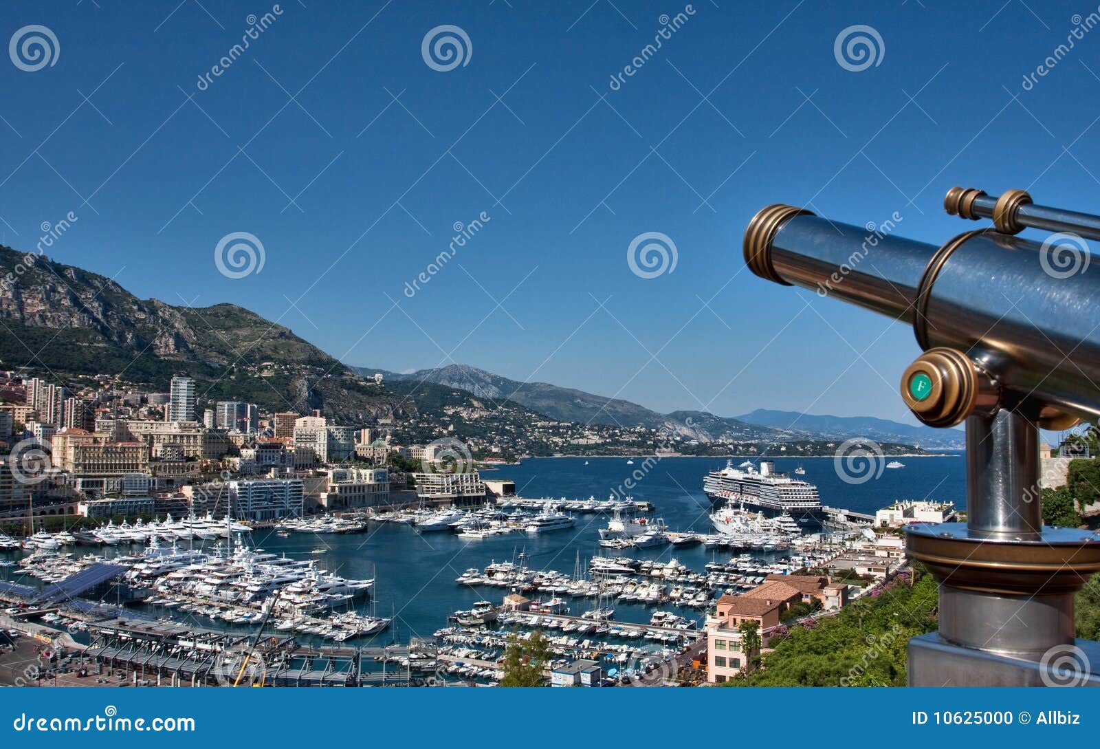 Scenic overlook, Monaco stock photo. Image of overview - 10625000