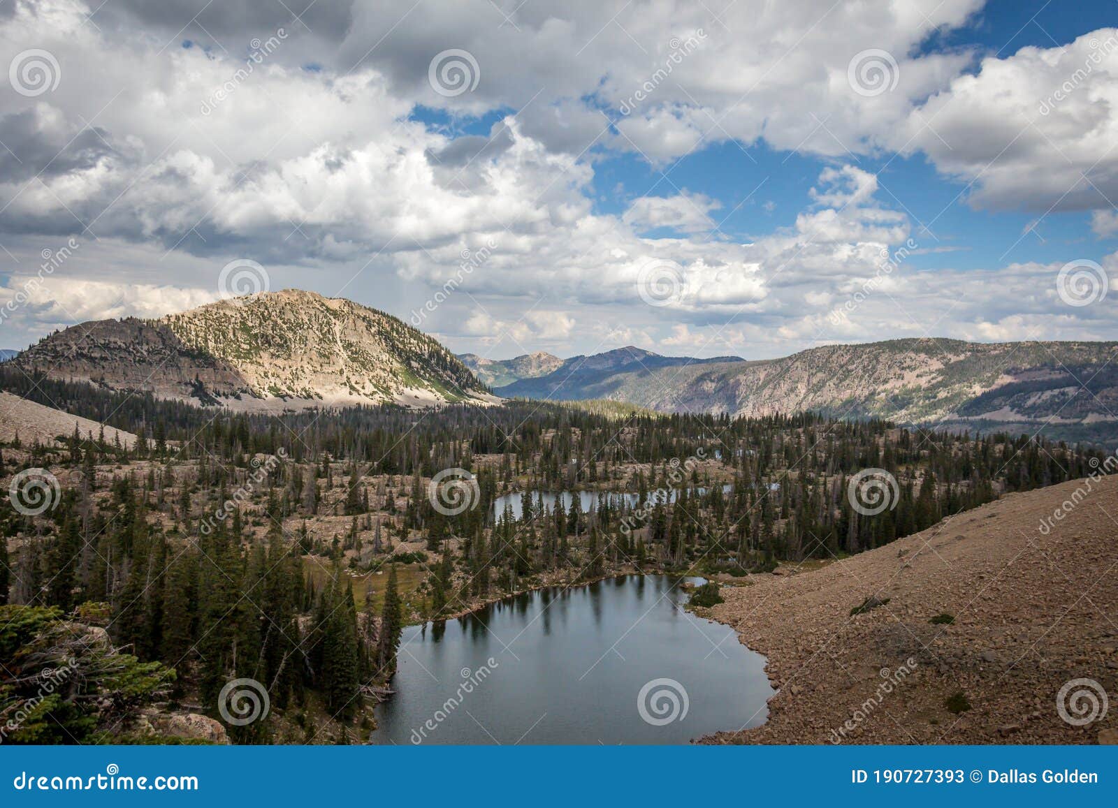 Scenic Overlook of Mountain Forest Stock Image - Image of mountains ...