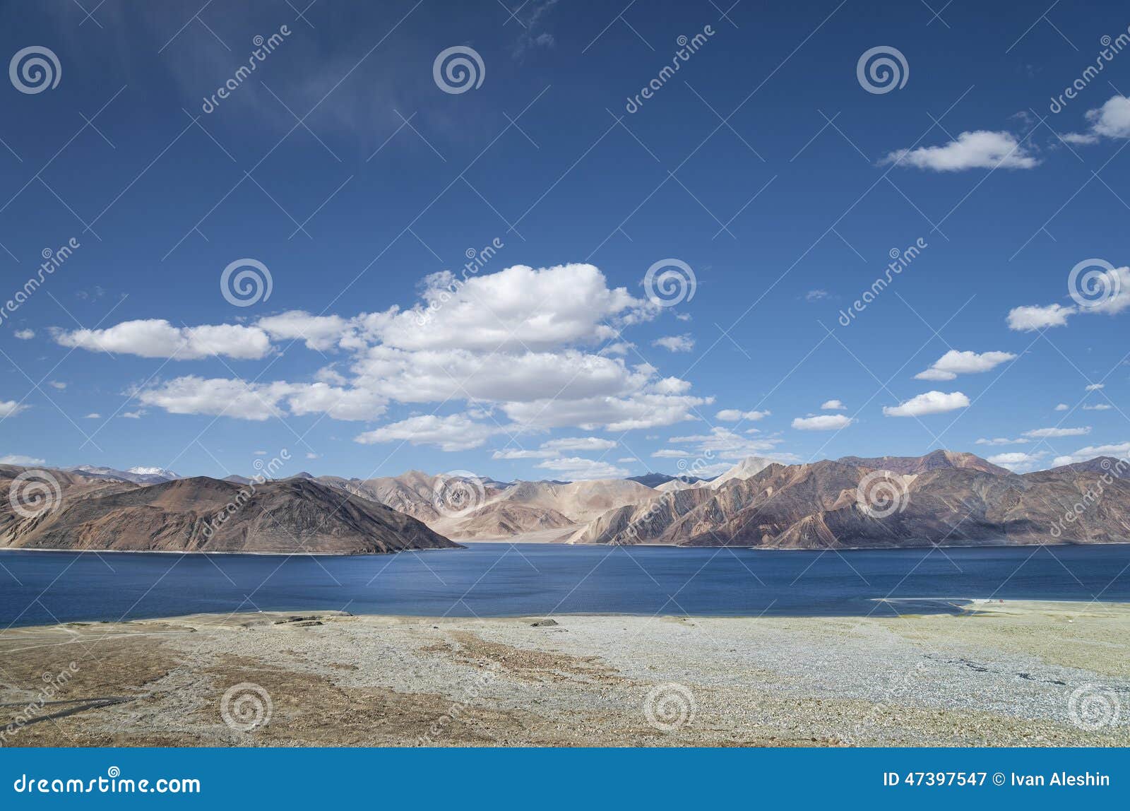 Scenic Panoramic View on High Mountain Lake Stock Image - Image of ...