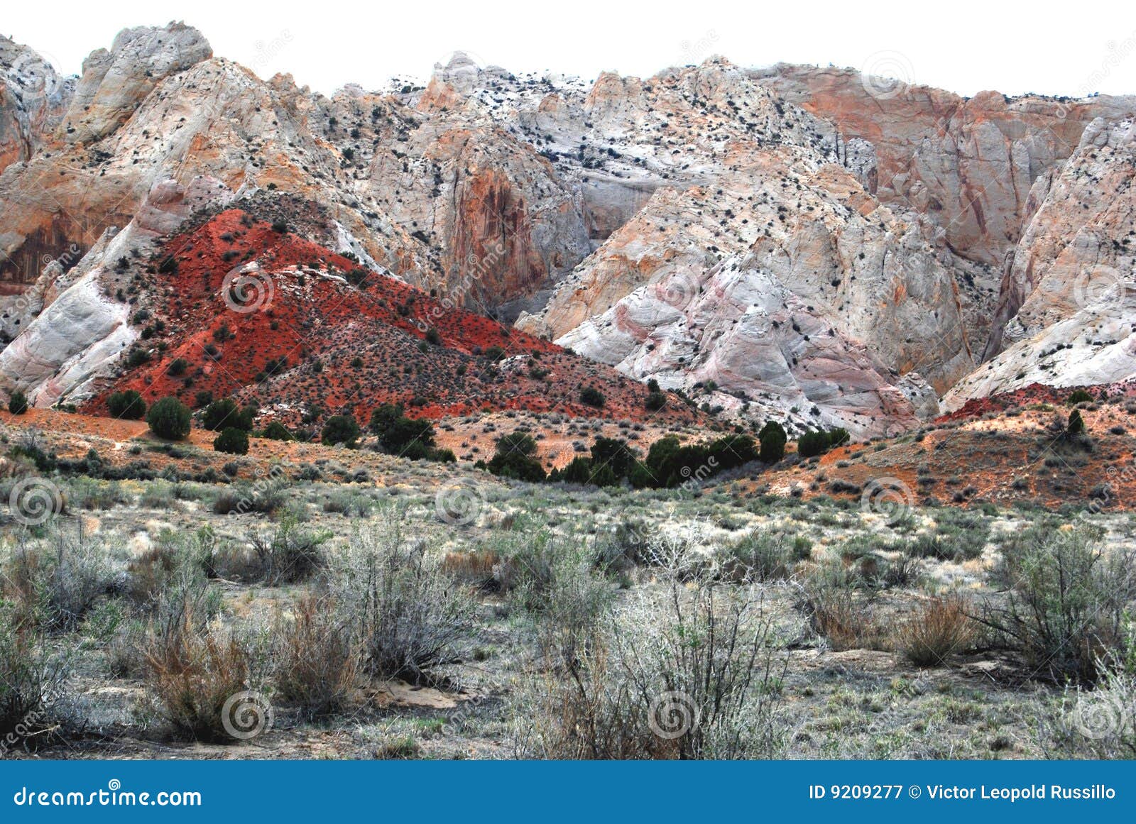 Scenic Red Desert Hill stock image. Image of california - 9209277
