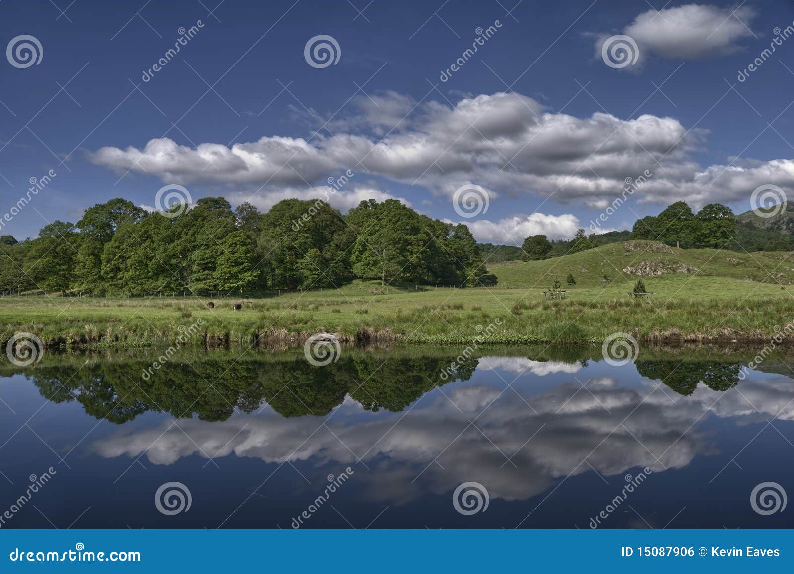 Scenic Reflections in River Stock Photo - Image of scenic, natural ...