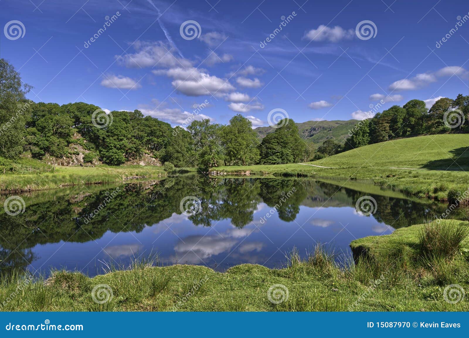 Scenic Reflections in River Stock Photo - Image of calm, river: 15087970