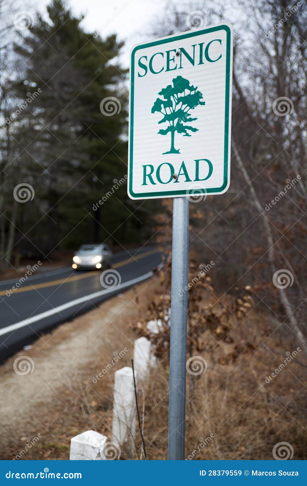 Scenic Road stock image. Image of beautiful, traffic - 28379559