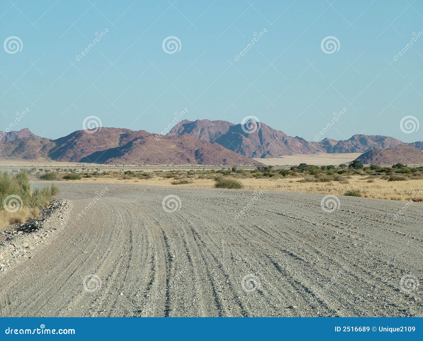 Scenic Road in Namibia stock image. Image of wild, track - 2516689