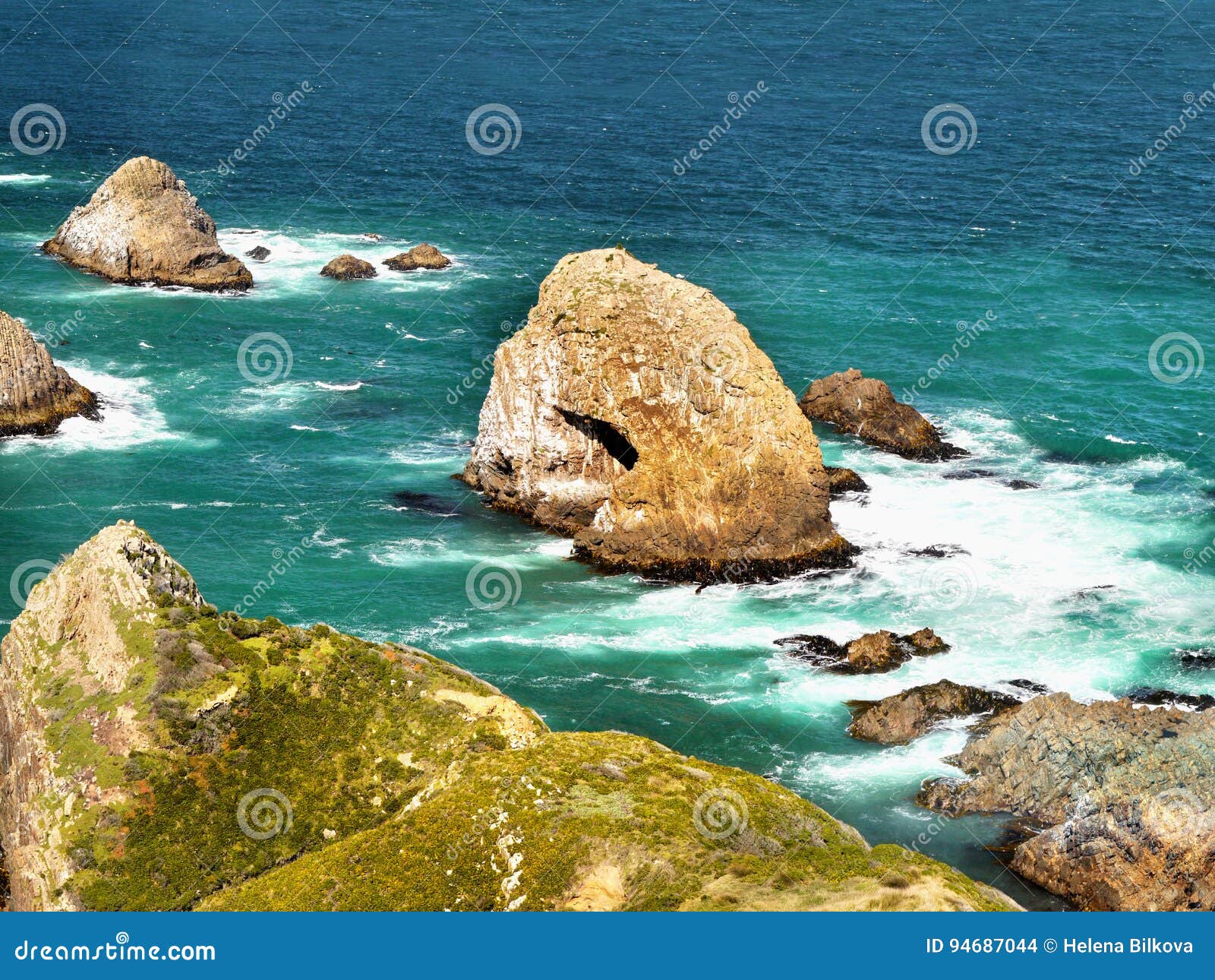 Scenic Rocky Sea Shore stock photo. Image of landscape - 94687044