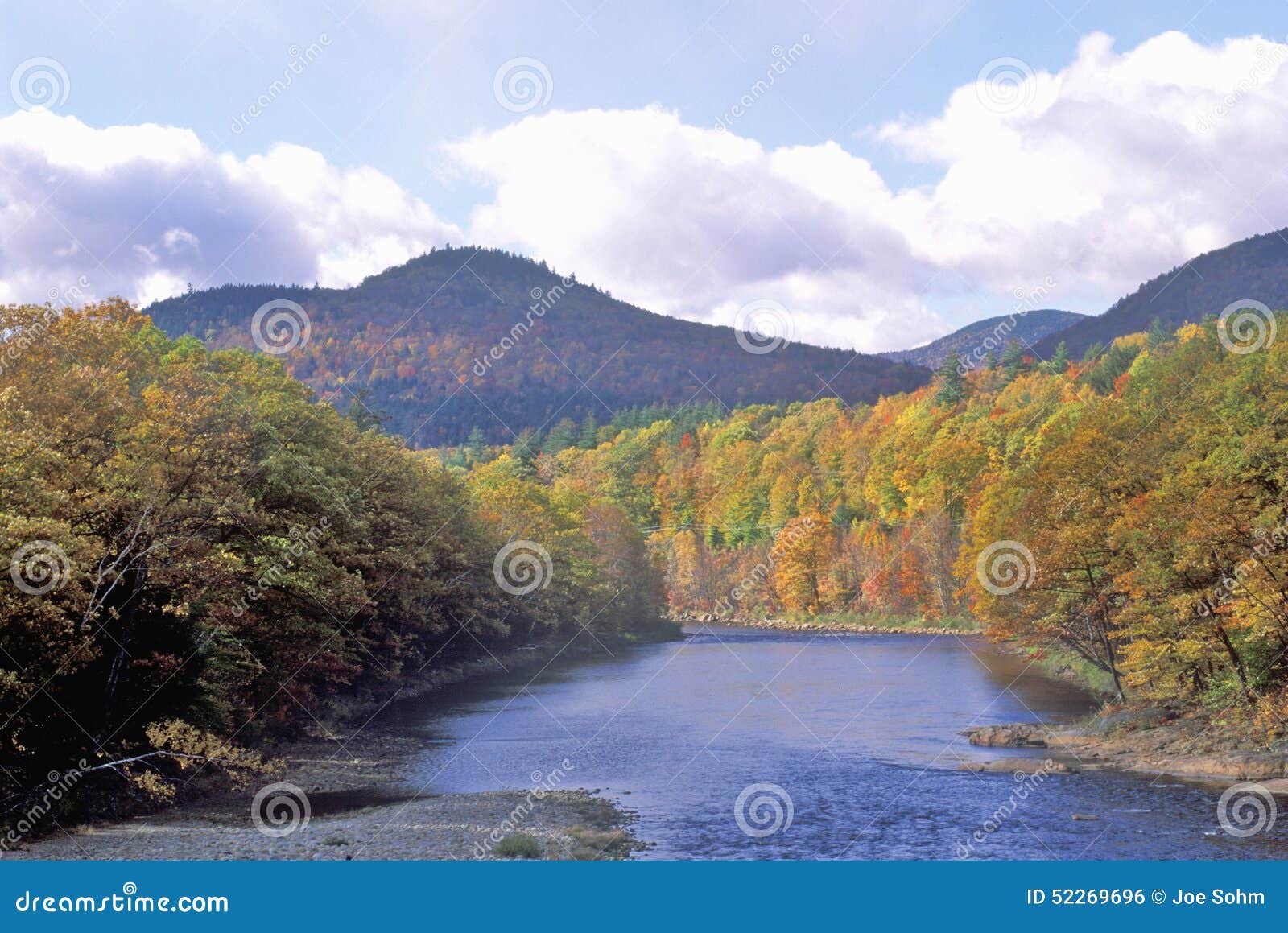 Scenic Route on Route 16, North of Gorham, NH in Autumn Stock Photo ...