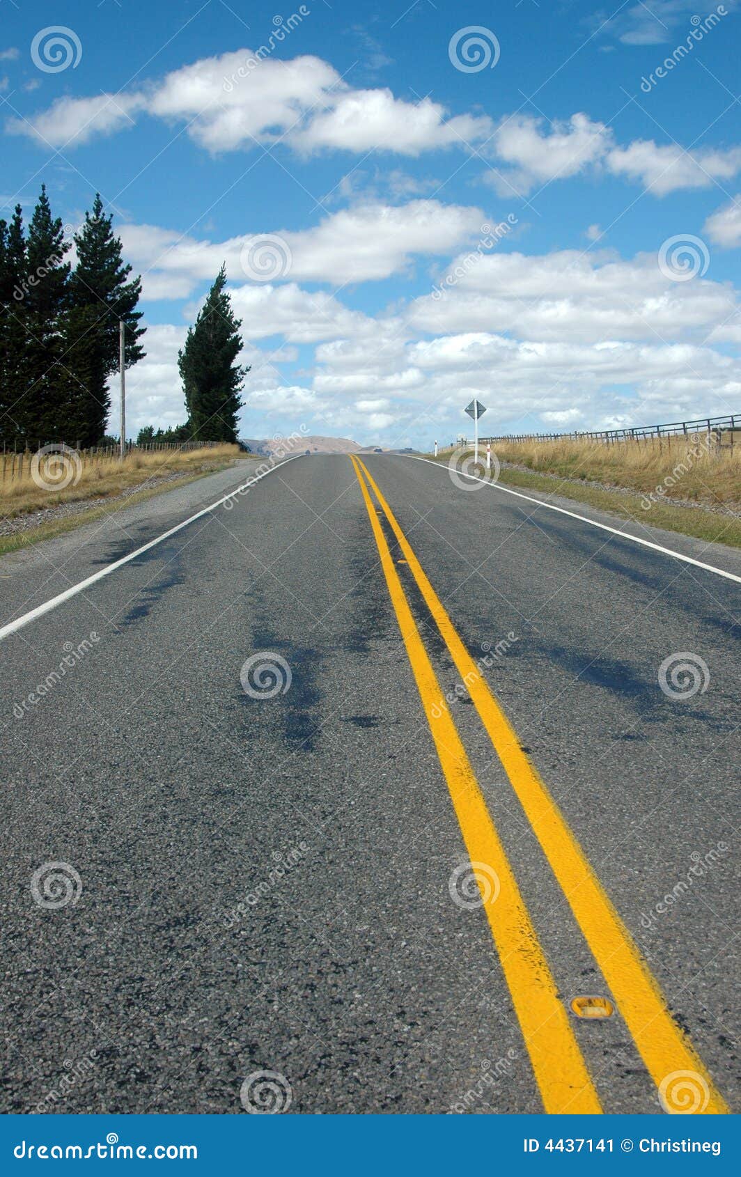 Scenic rural highway stock image. Image of outdoors, countryside - 4437141