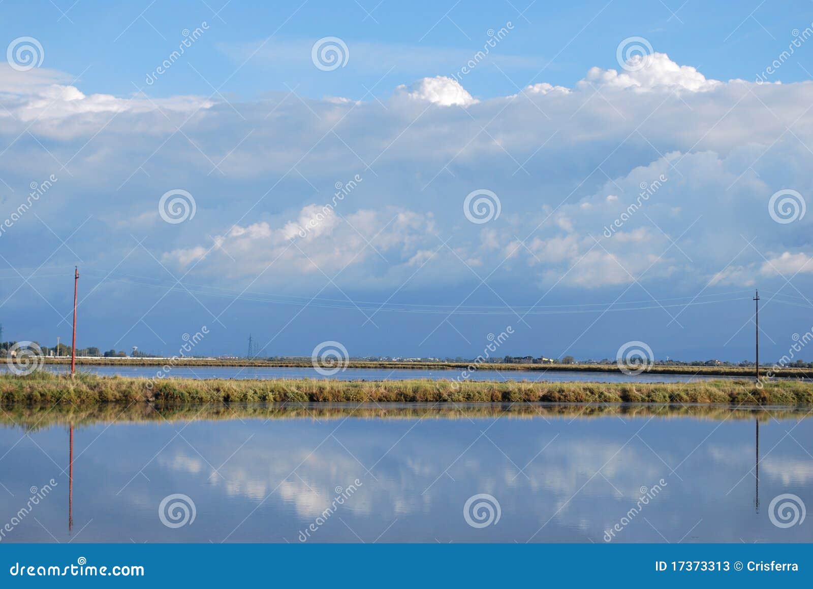 Scenic saltern stock image. Image of basin, saline, landscape - 17373313