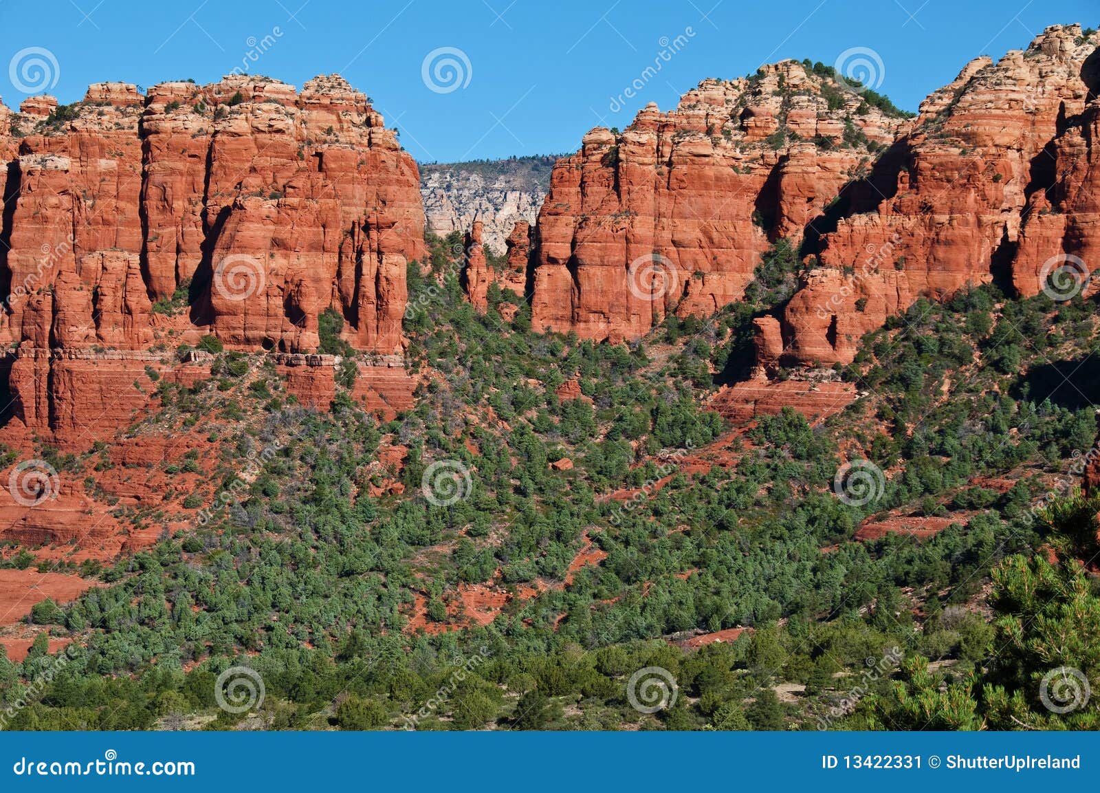 Scenic Sandstone Mountain Range Landscape Stock Image - Image of ...