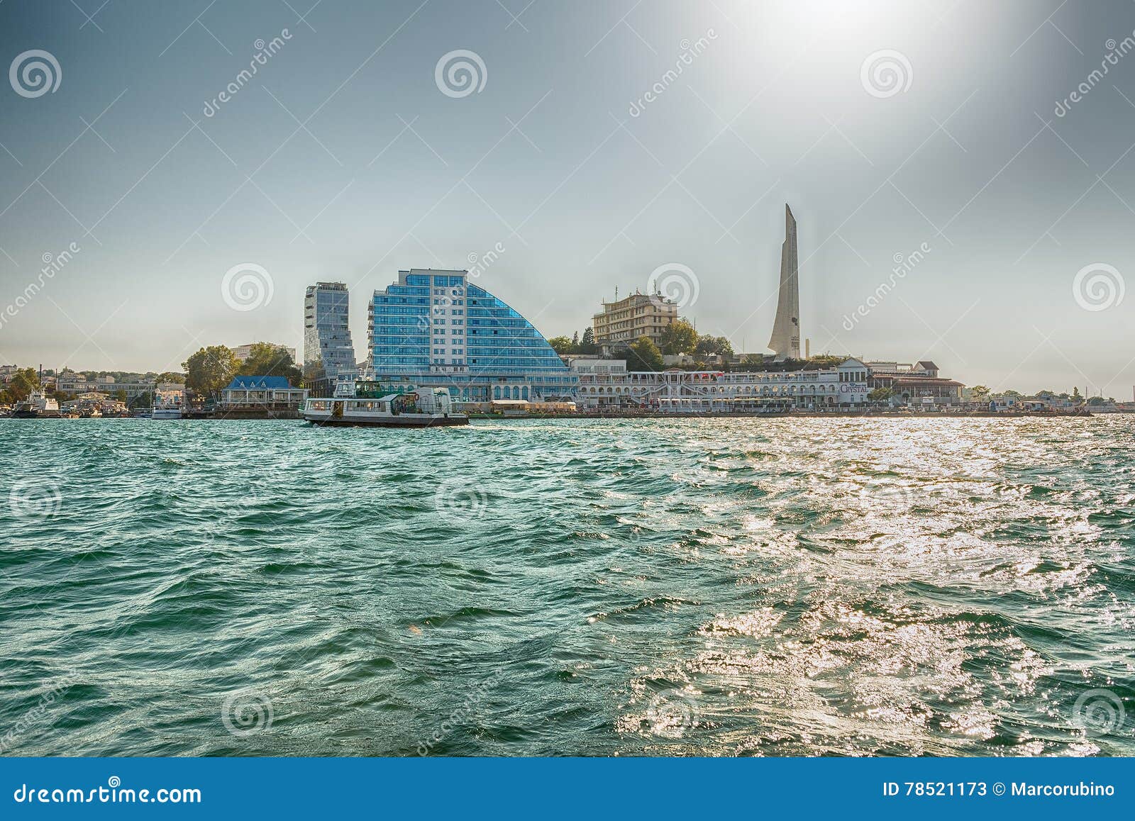 Scenic Seafront of Sevastopol, Crimea Editorial Stock Photo - Image of ...