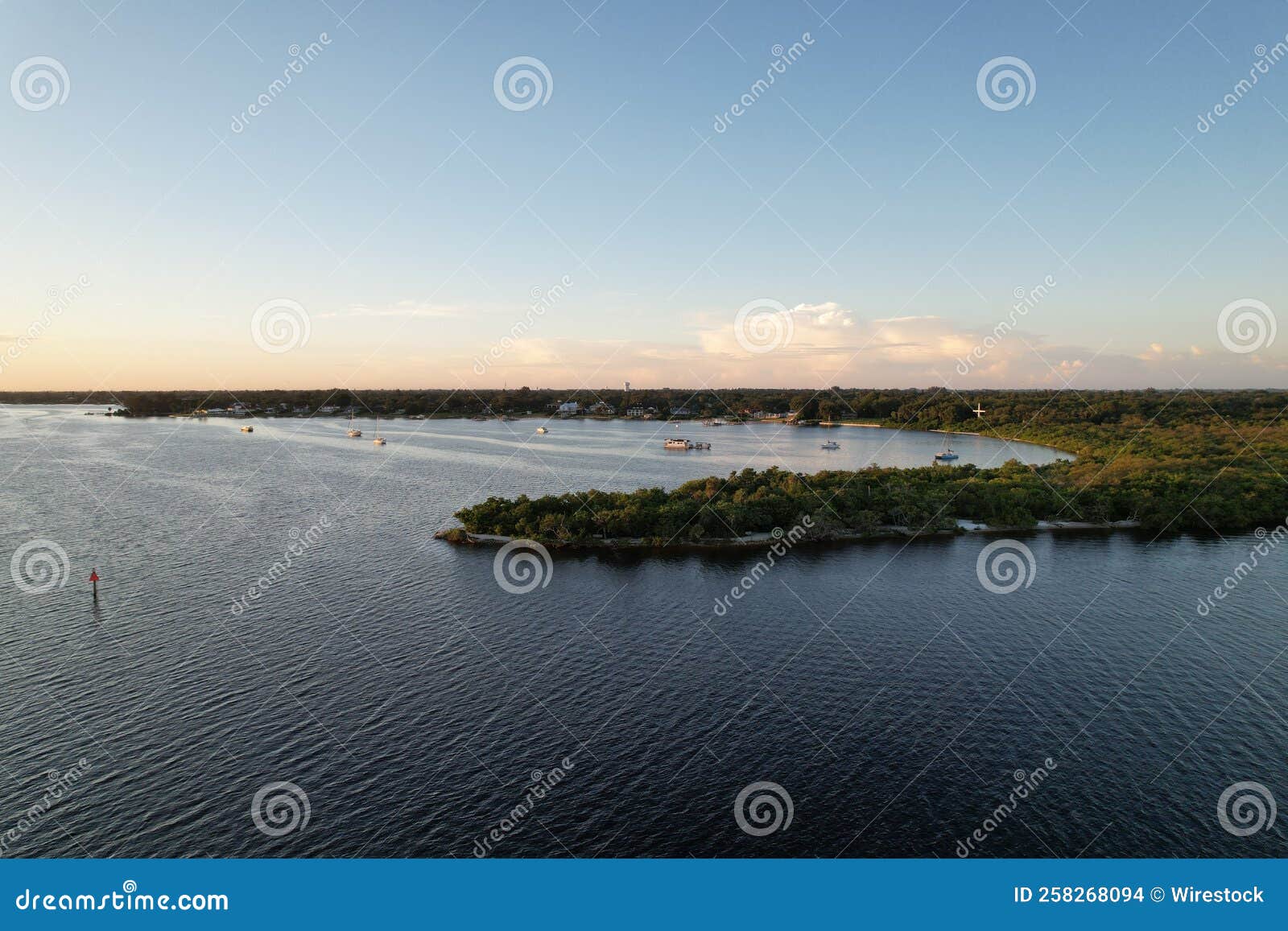 Scenic Shot of the Manatee River in Manatee County, Florida during ...