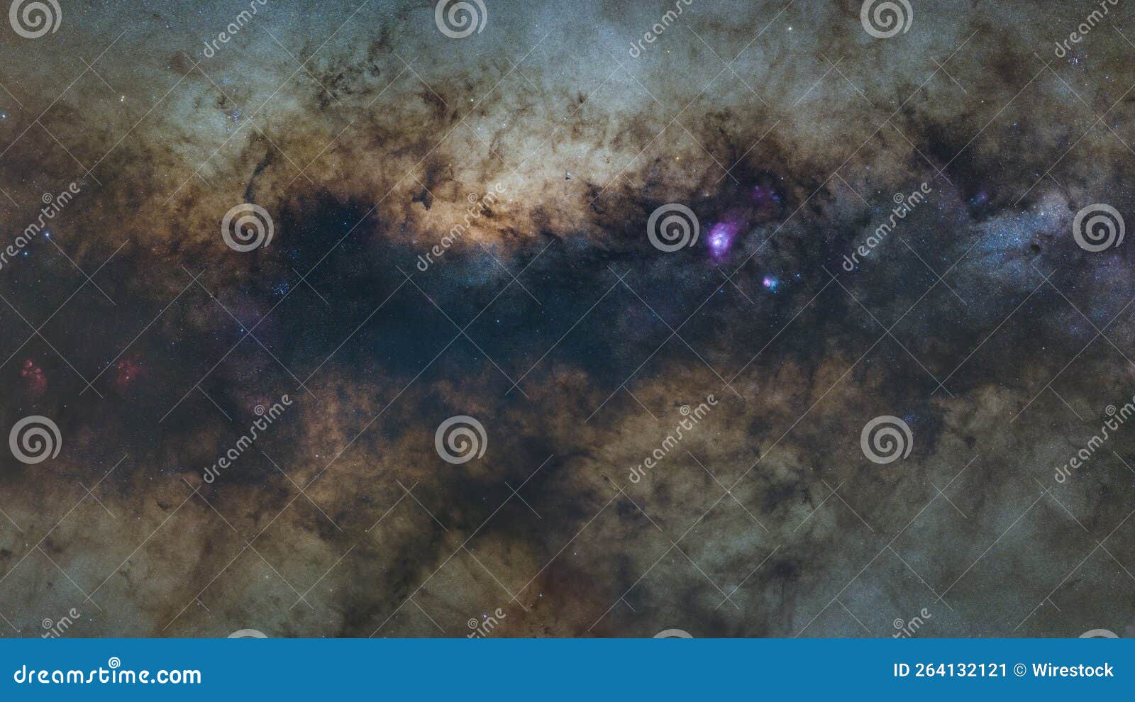 Scenic Shot of the Milky Way Galaxy in a Starry Night Sky Stock Image ...