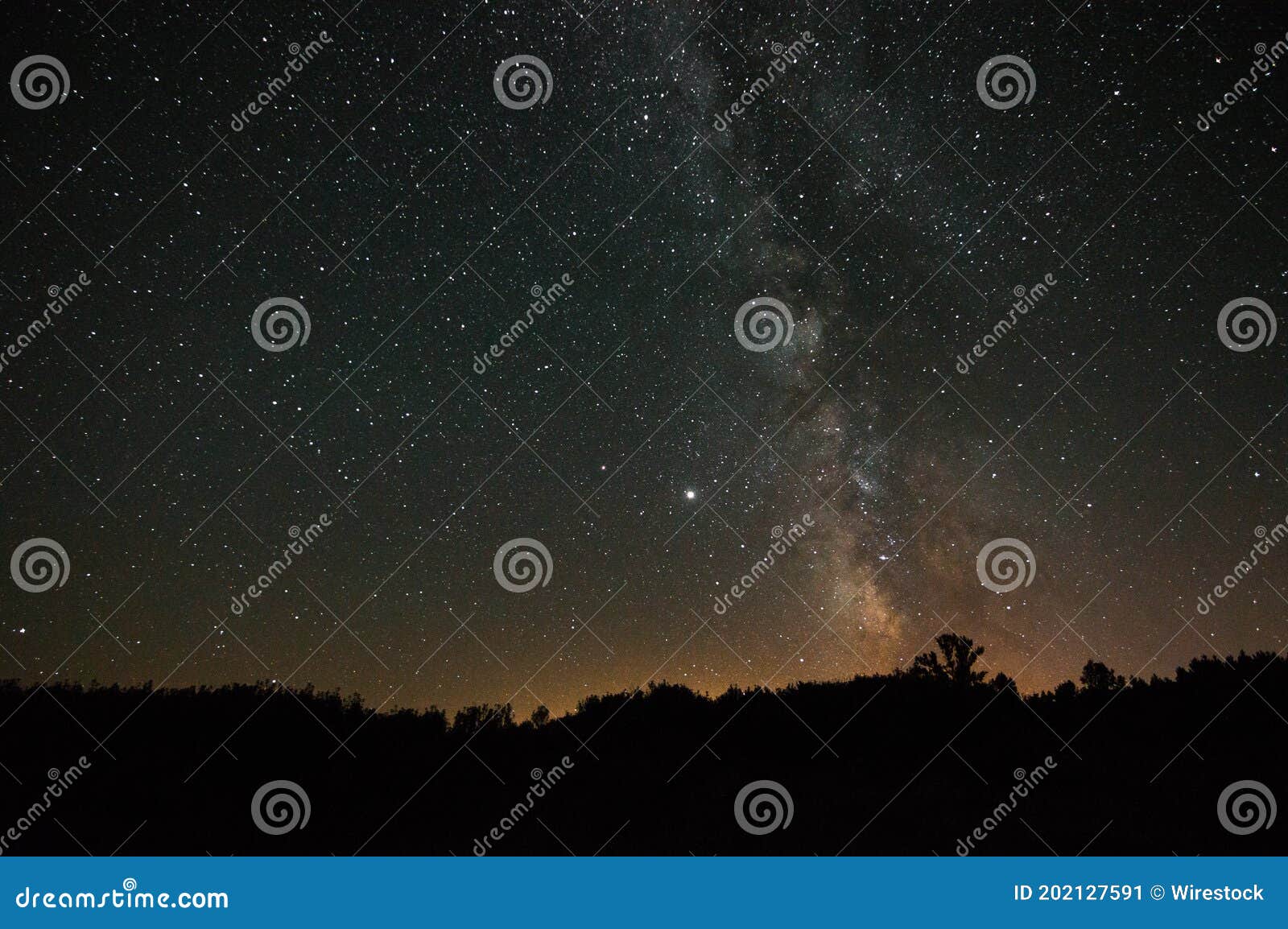 Scenic Shot of a Starry Night Sky Stock Image - Image of constellation ...