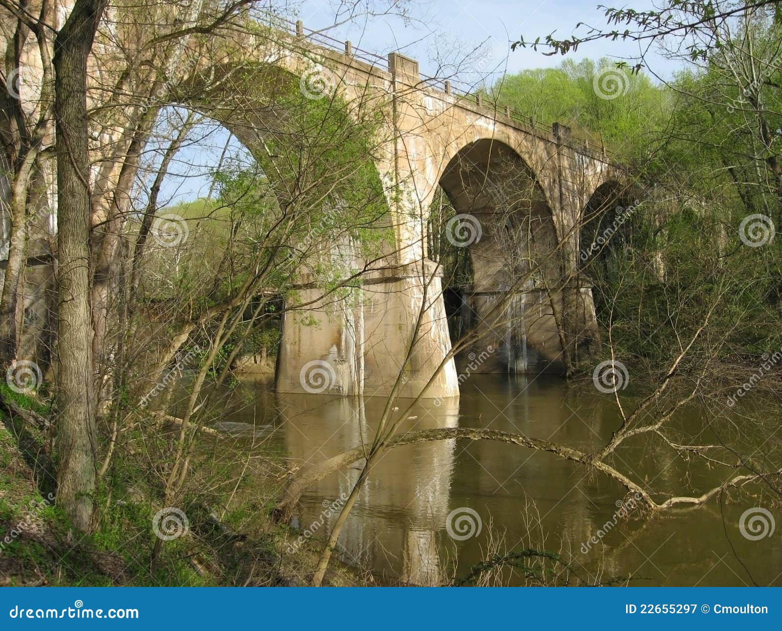 Scenic Spring Bridge stock image. Image of green, nature - 22655297