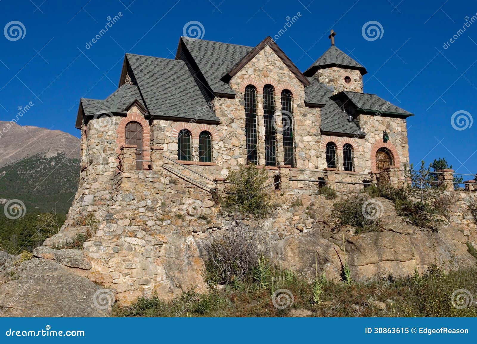 Scenic Stone Church stock image. Image of styles, built - 30863615