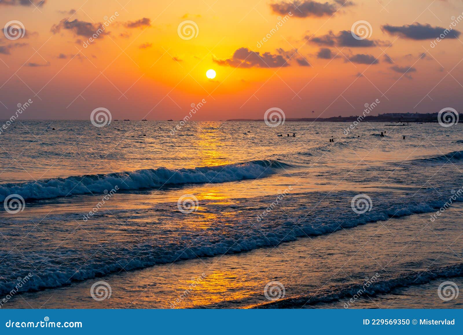 Scenic Sunset on Beach in Side, Turkey Stock Photo - Image of coastline ...