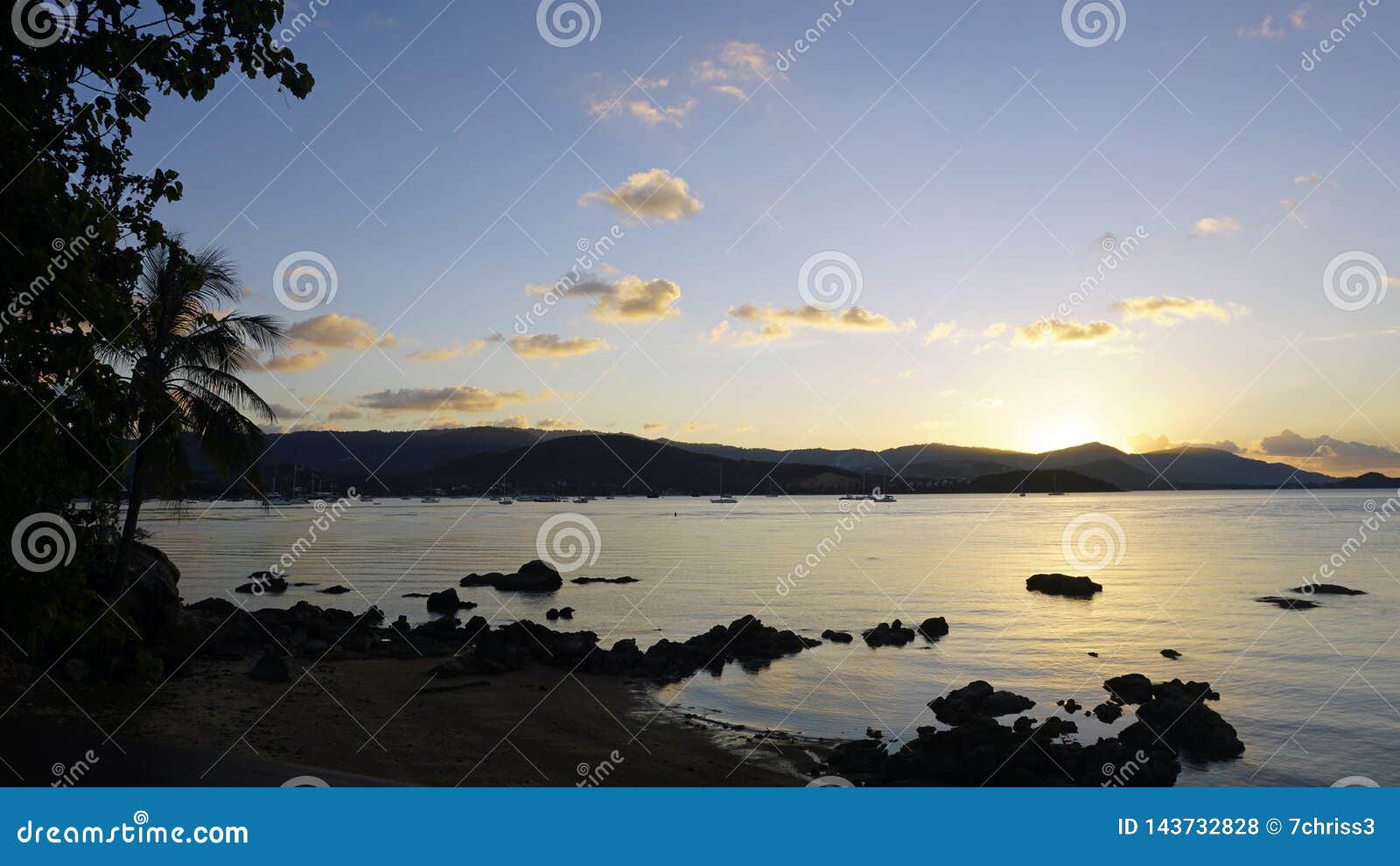 Romantic Sunset on Koh Samui Stock Photo - Image of warm, asia: 143732828