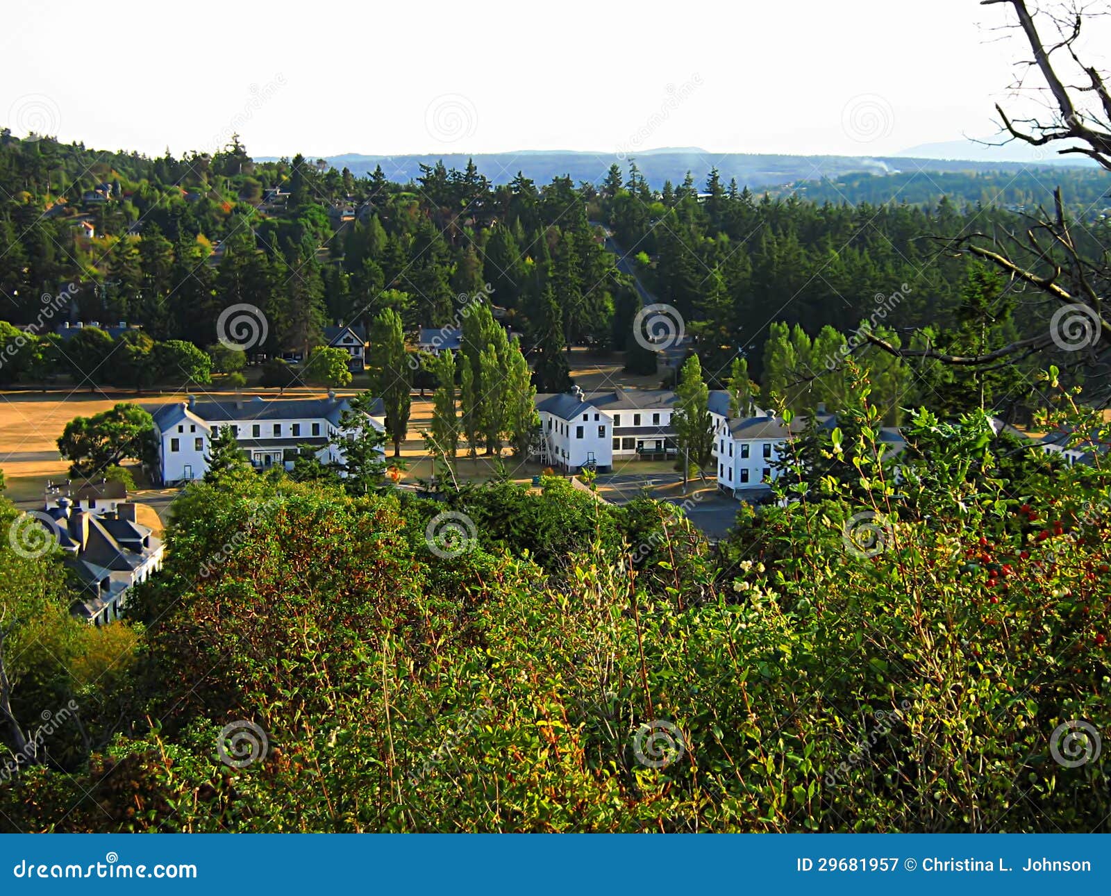 Scenic Town stock image. Image of mountain, dwellings - 29681957