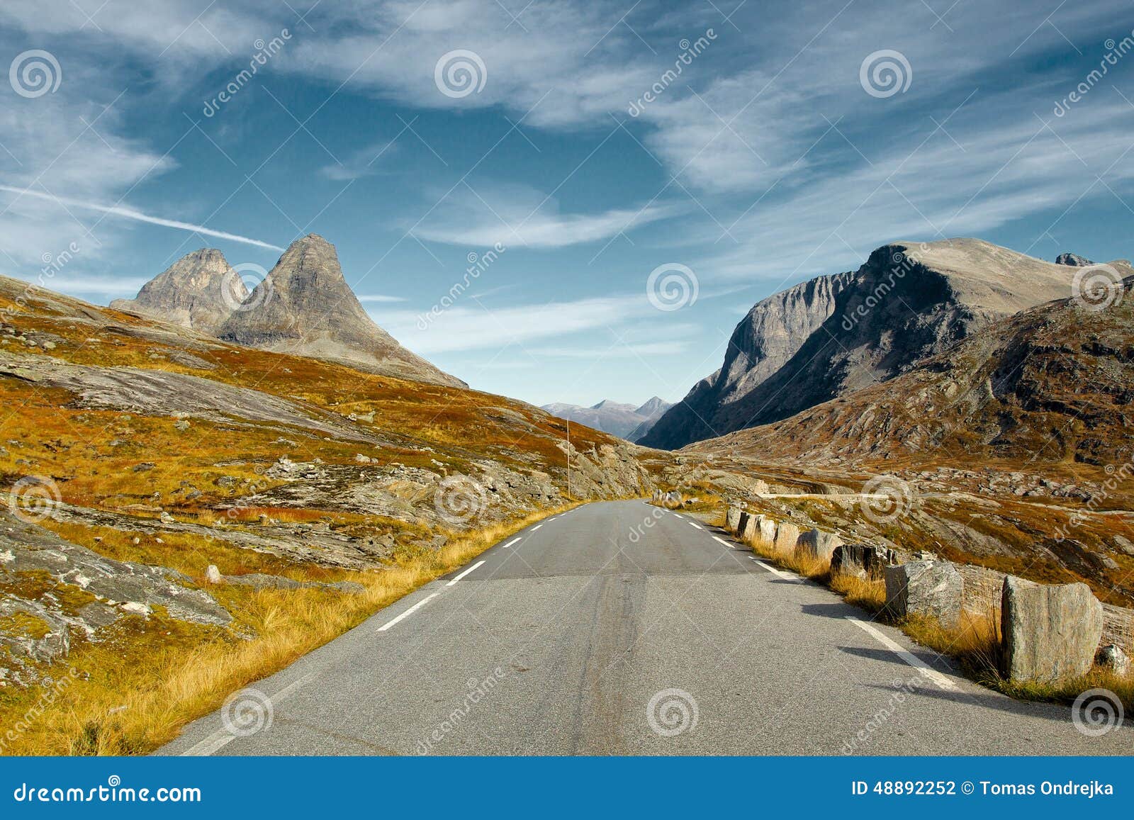 Scenic Trollstigen Road in Norway Stock Photo - Image of scenic, rural ...