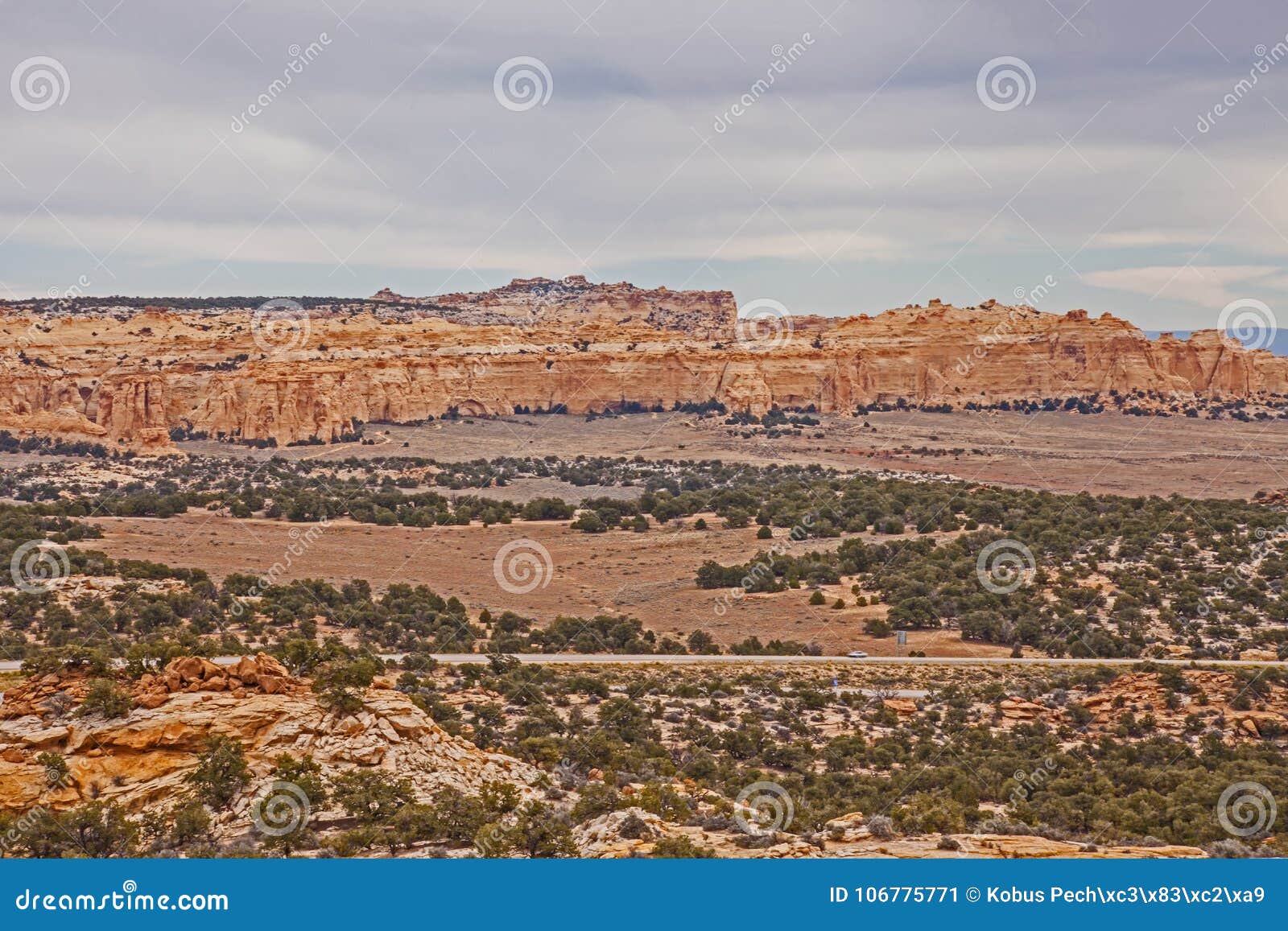 Scenic Utah Landscape on Interstate 70 Stock Image - Image of hike ...