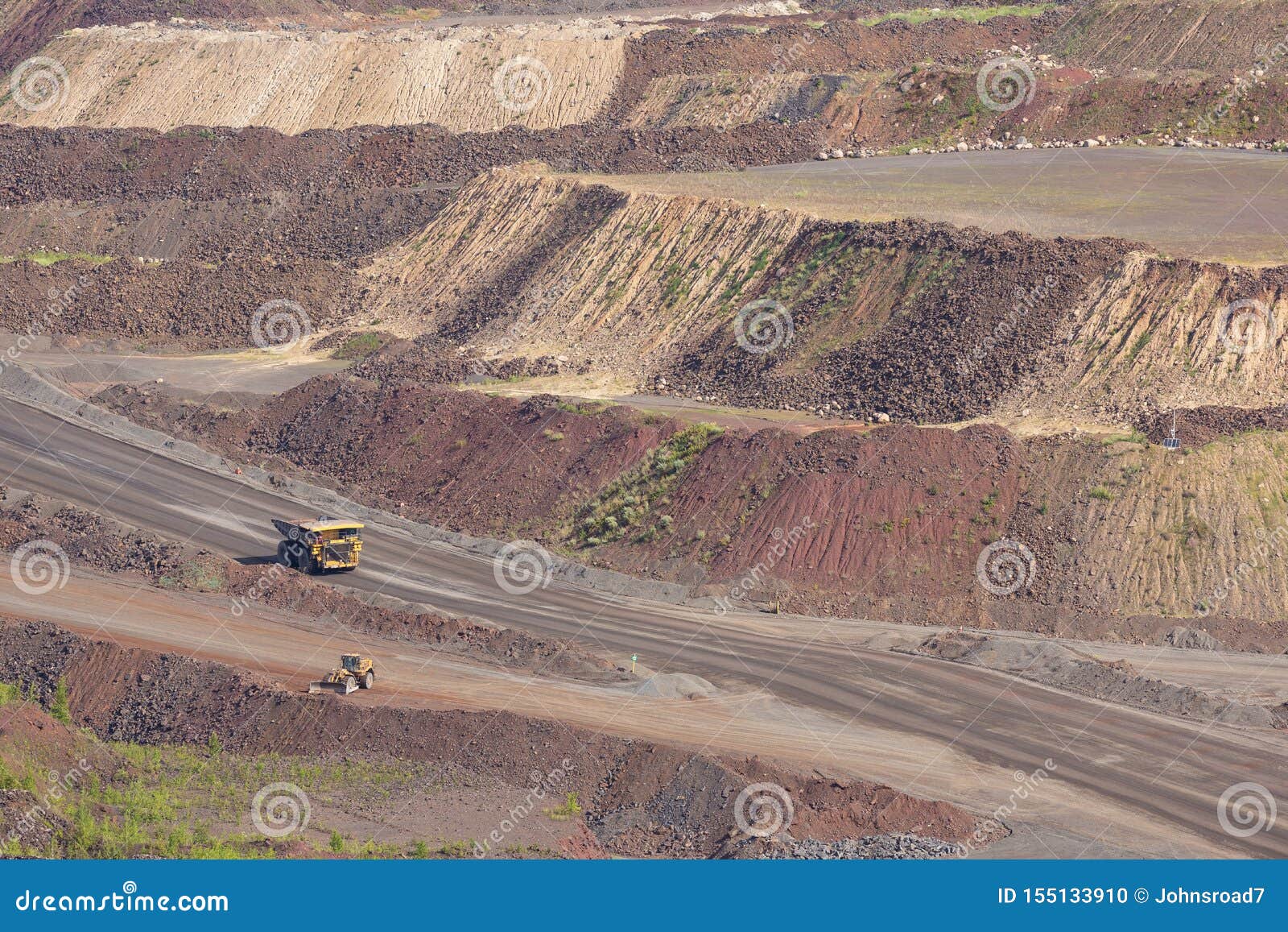 Taconite Open Pit Mine - a Scenic View Stock Photo - Image of mining ...