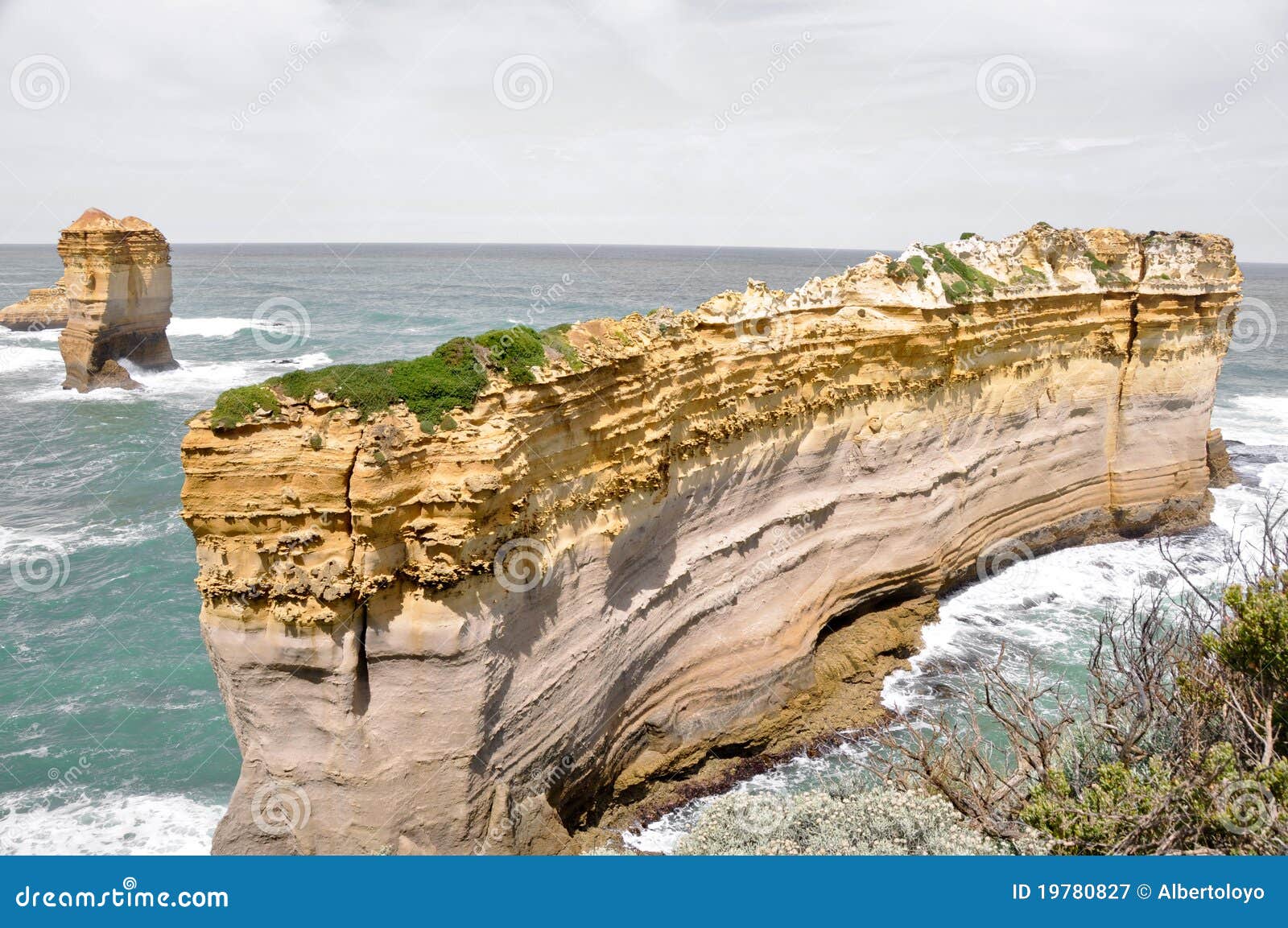 Scenic View Along the Great Ocean Road Stock Image - Image of journey ...