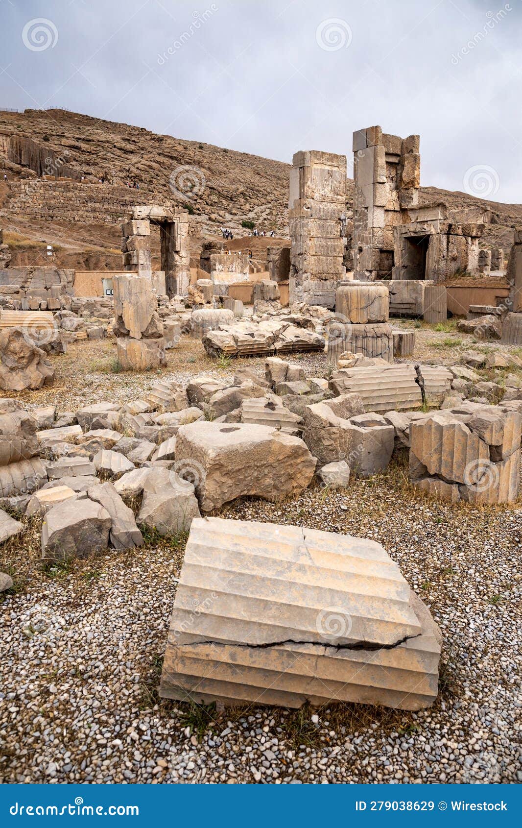 Scenic View of the Ancient Ruins of Persepolis, Iran. Stock Image ...