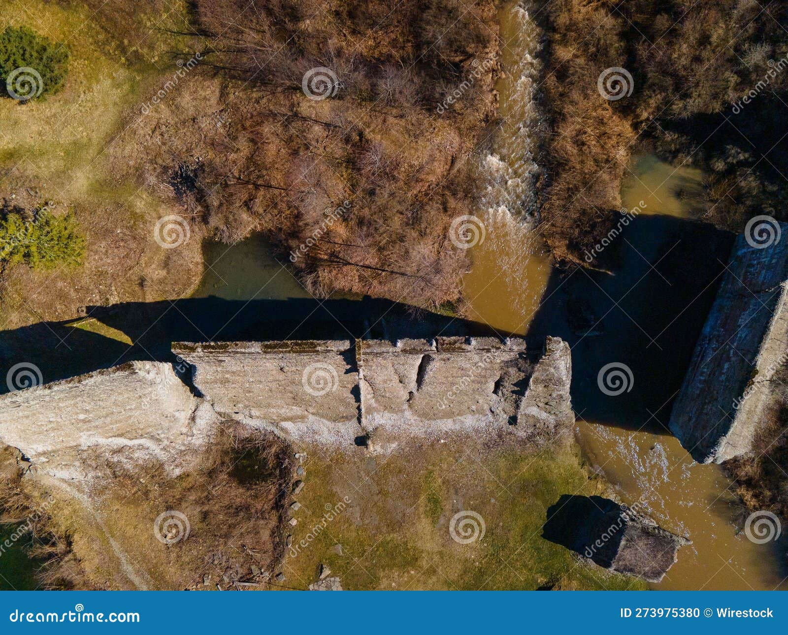 Scenic View of the Austin Dam Located in Austin Stock Photo - Image of ...