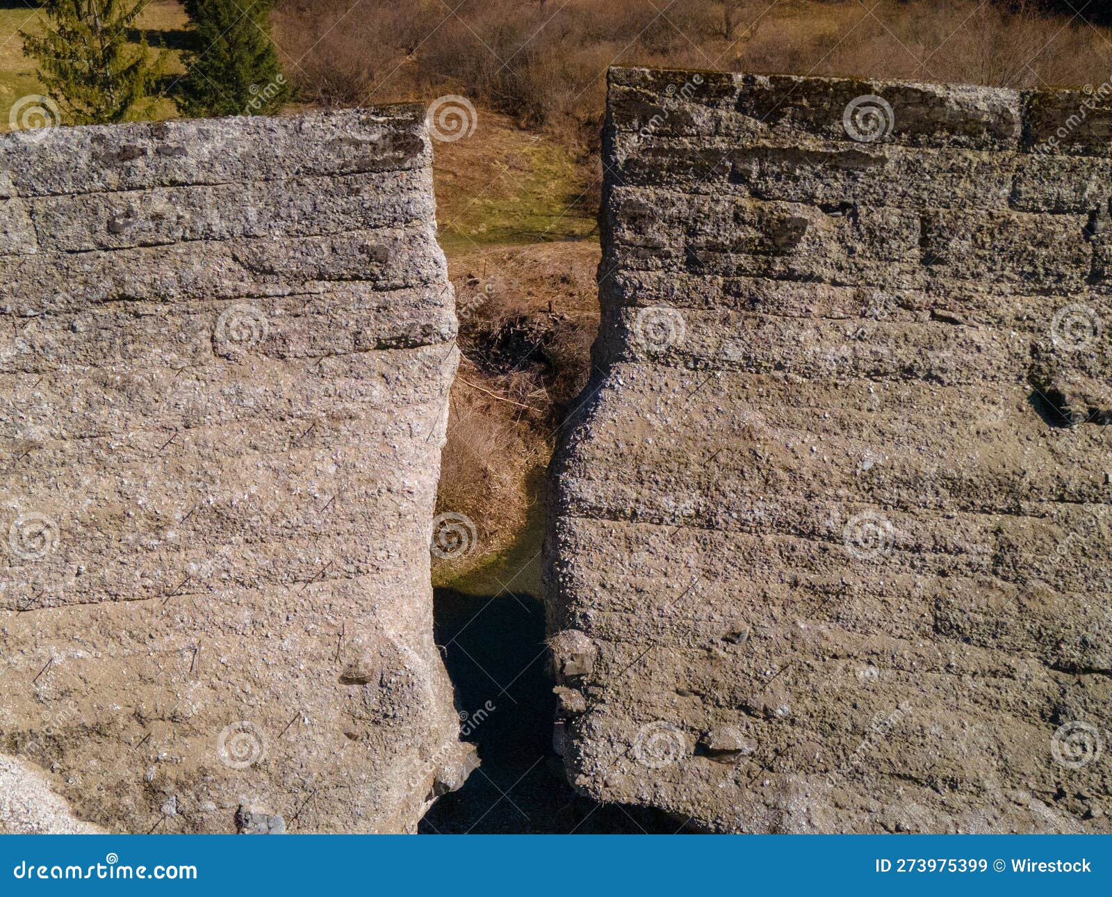 Scenic View of the Austin Dam Located in Austin Stock Image - Image of ...