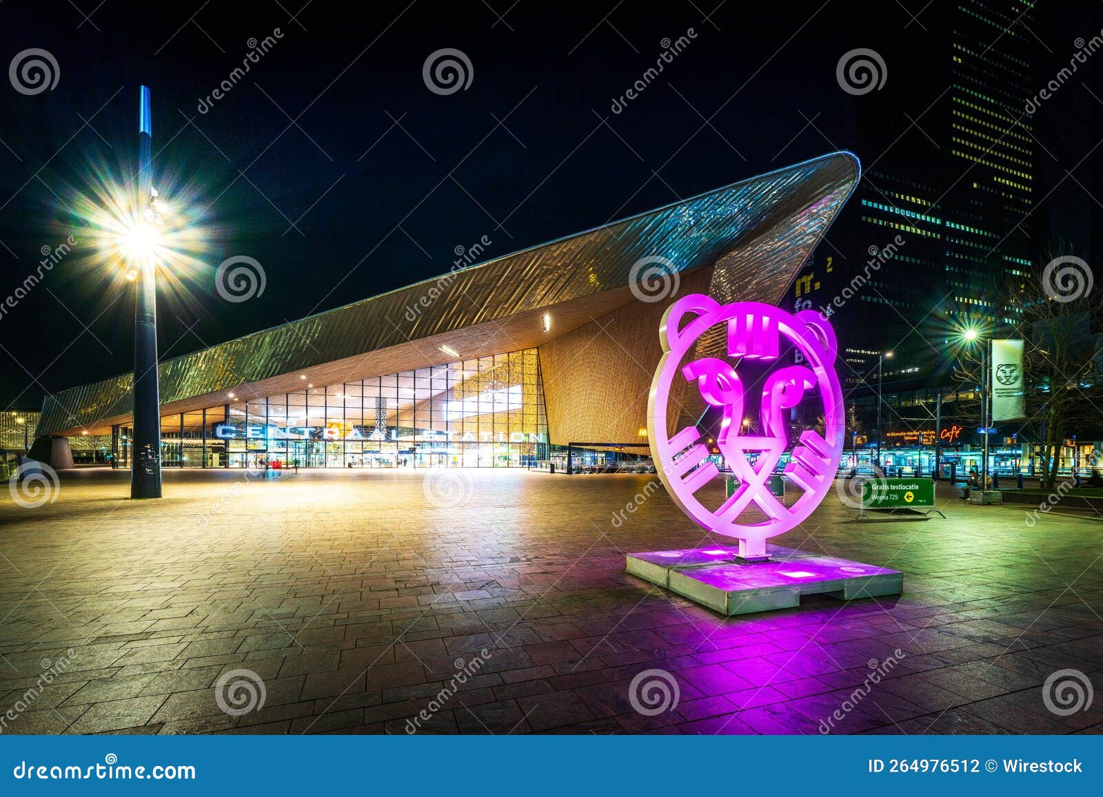 Scenic View of the Beautiful Architecture of the Rotterdam Transit ...