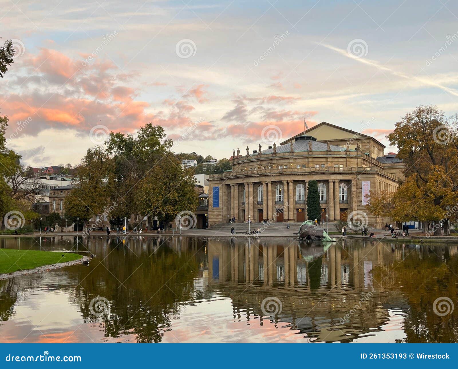 Scenic View of the Beautiful Exterior Architecture of the Stuttgart ...
