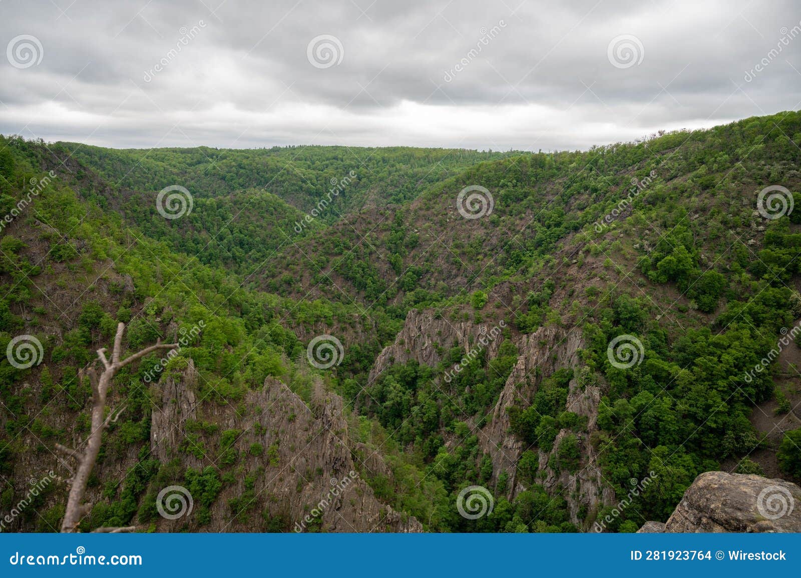 Scenic View of the Bode Gorge in Germany. Stock Photo - Image of rugged ...