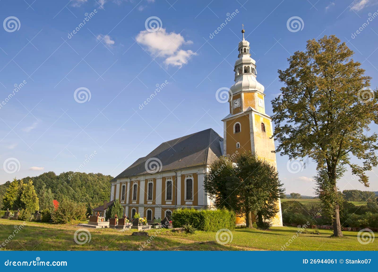 Scenic view of the church stock image. Image of belfry - 26944061